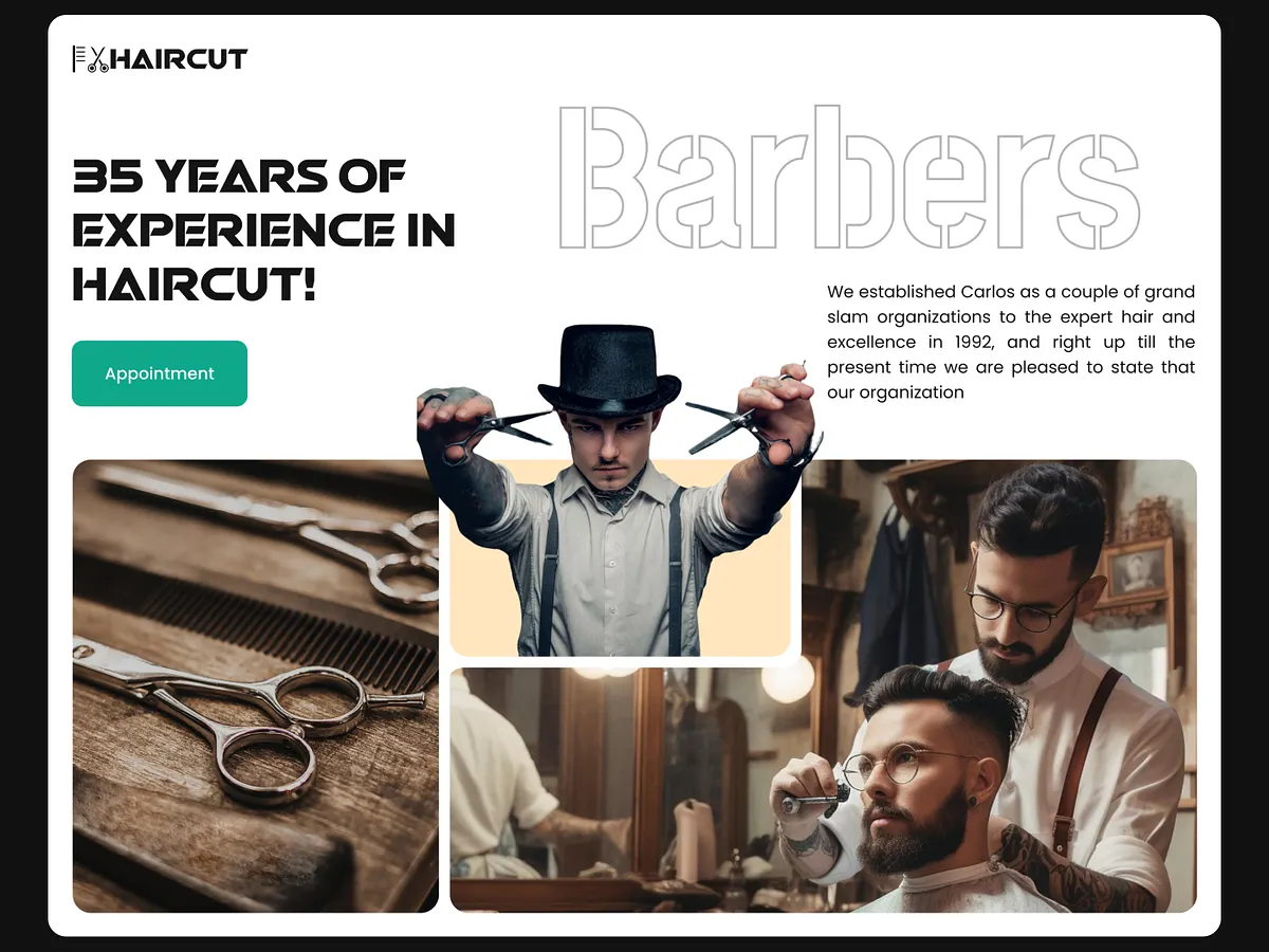 Barber Website designs, themes, templates and downloadable graphic ...