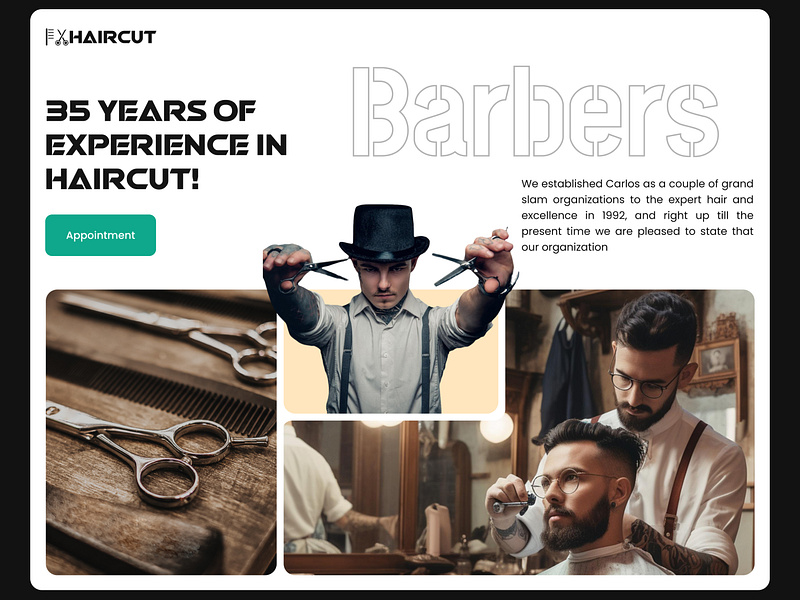 Barber Website designs, themes, templates and downloadable graphic ...