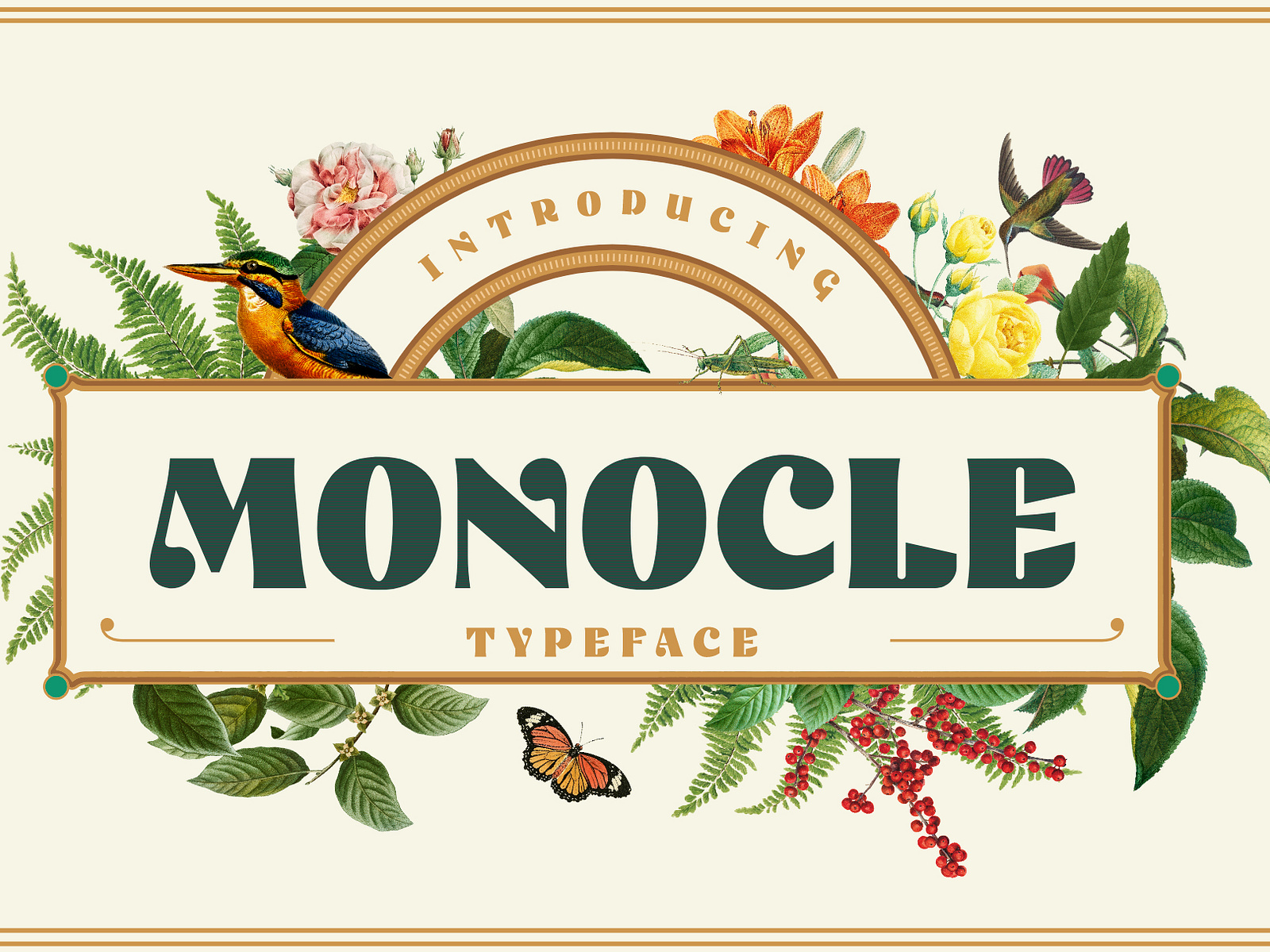 Monocle - Vintage Typeface by HipFonts on Dribbble