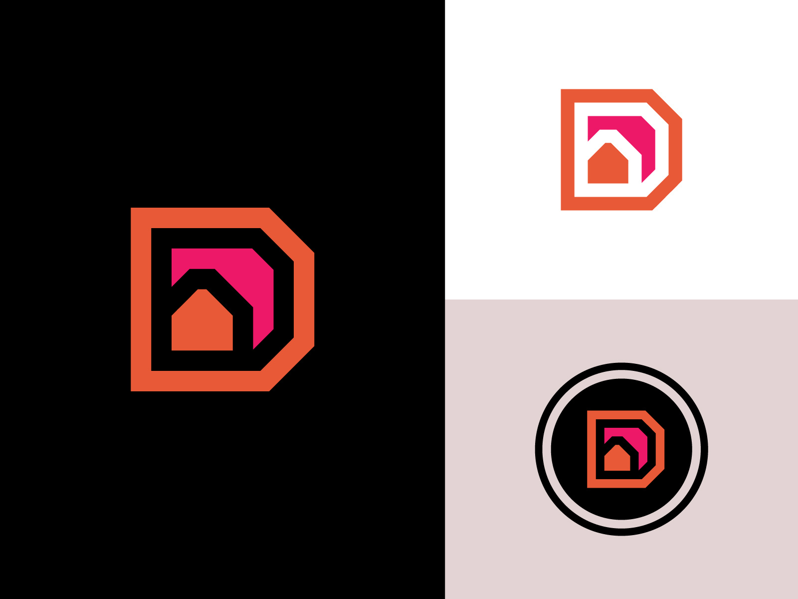Letter D Home Logo by Sabuj Ali on Dribbble