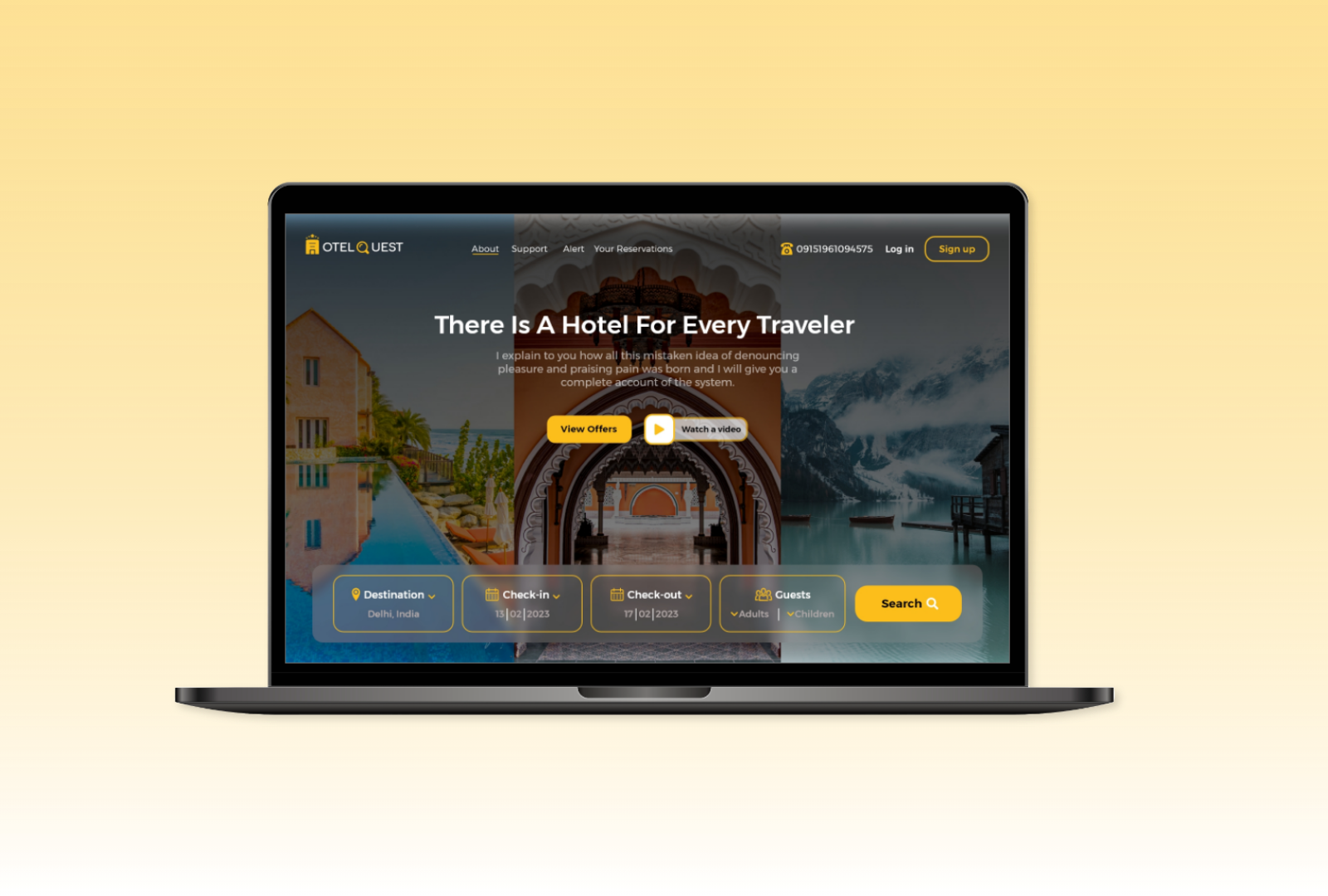 HOTELQUEST- hotel booking landing page by Mary Asadi on Dribbble HOTELQUEST- hotel booking landing page by Mary Asadi on Dribbble