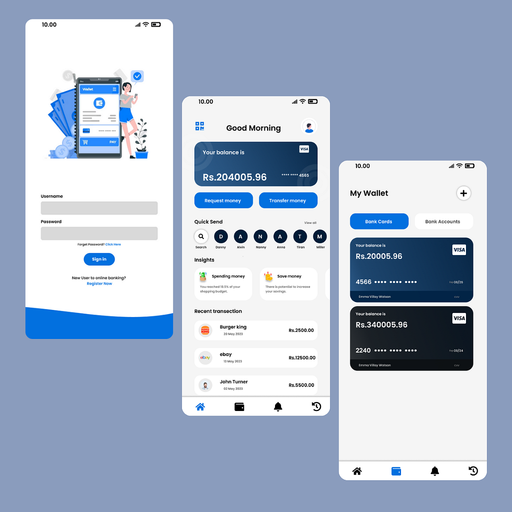 Banking App UI ( Figma ) by Shevin Nikesh on Dribbble