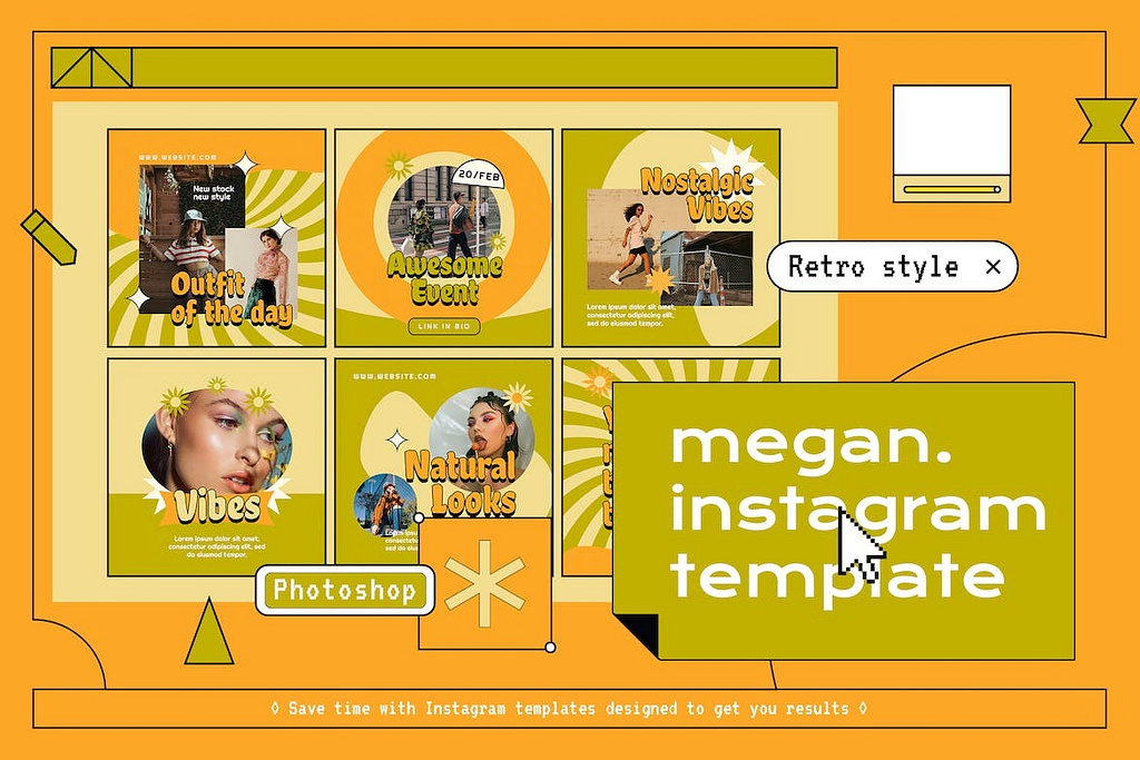 Creative Instagram Stories & Post Template - Megan by Instagram ...