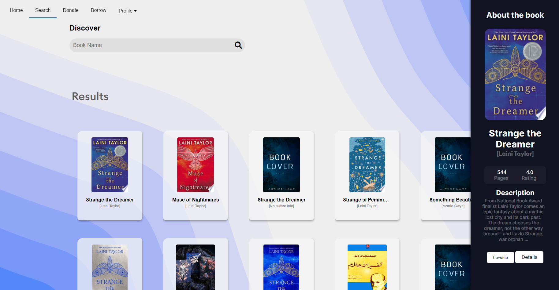 E-library website by Mohammed Nasr on Dribbble