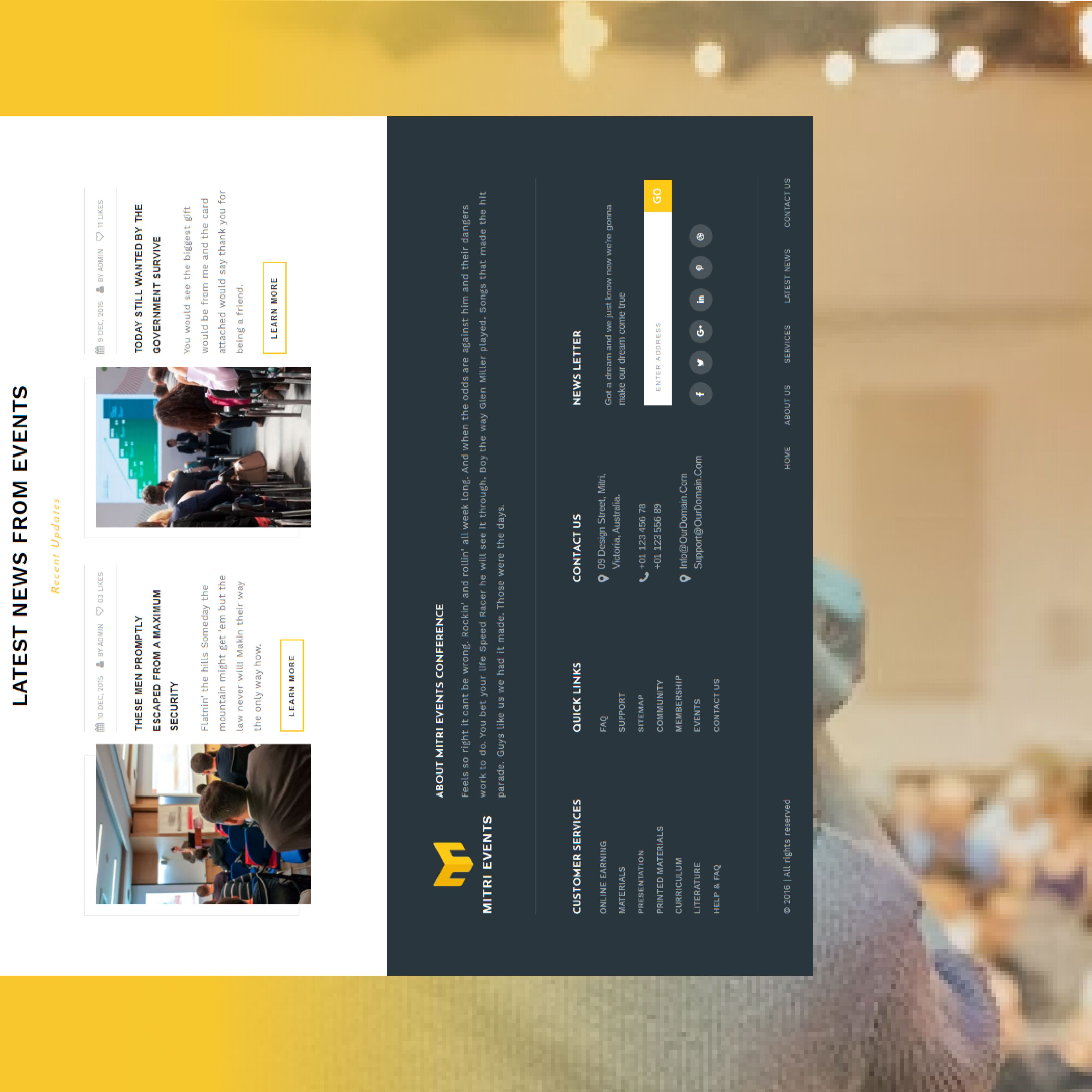 Event Management Website Design by Nhive Ltd on Dribbble