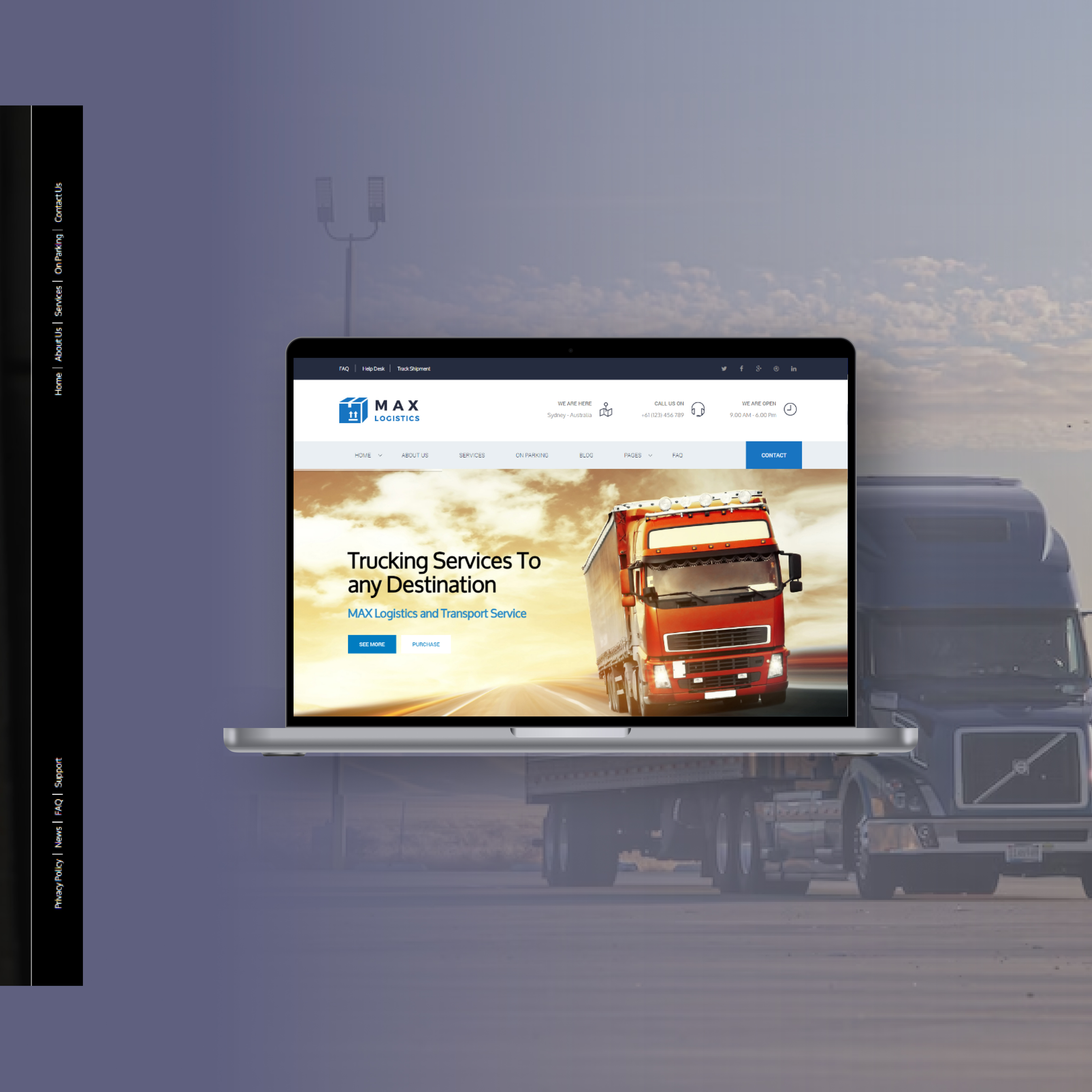 Logistics & Transport Website Design by Nhive Ltd on Dribbble