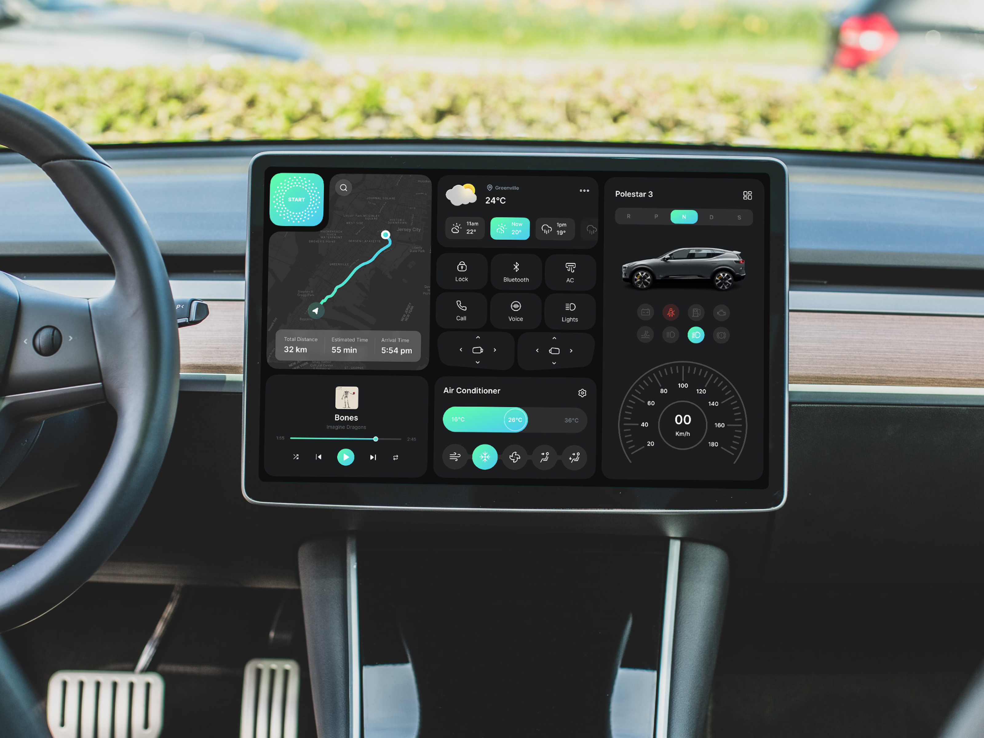 Polestar - Car Assistant Dashboard - Daily UI 034 by Pratik Soni on ...