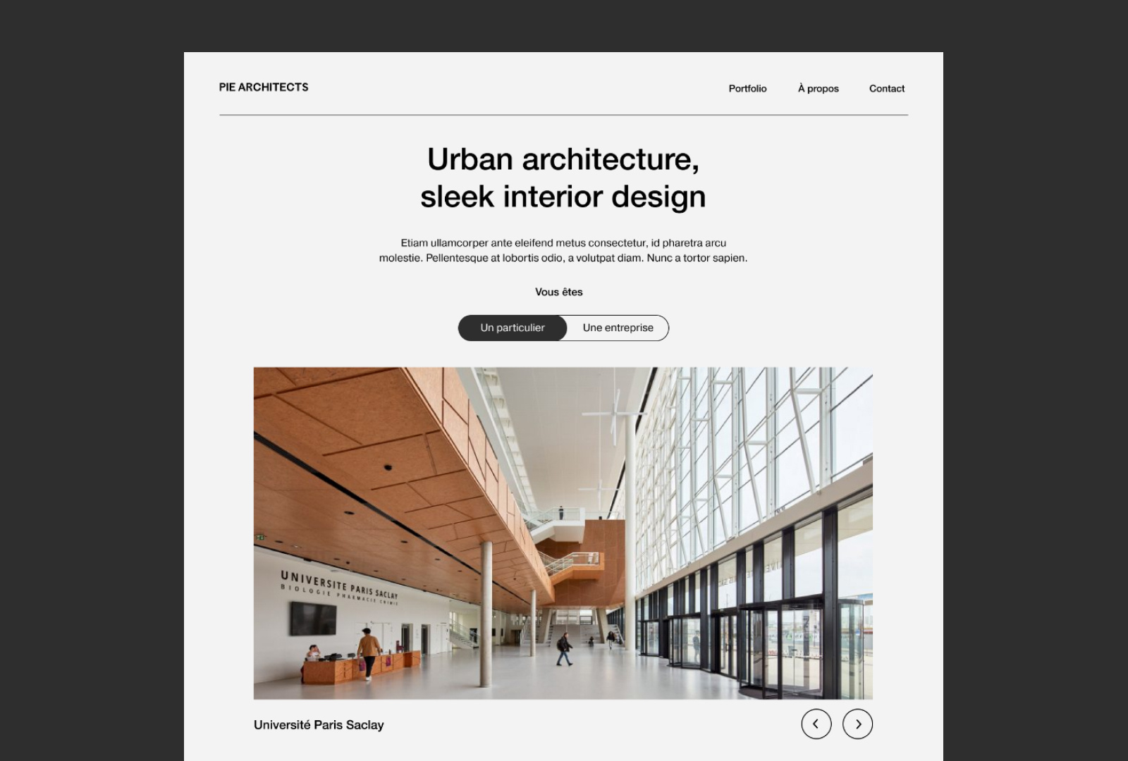 Architecture studio - web design concept by Ramalama | Web Design ...