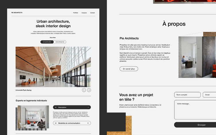 Architecture studio - web design concept by Ramalama | Web Design ...