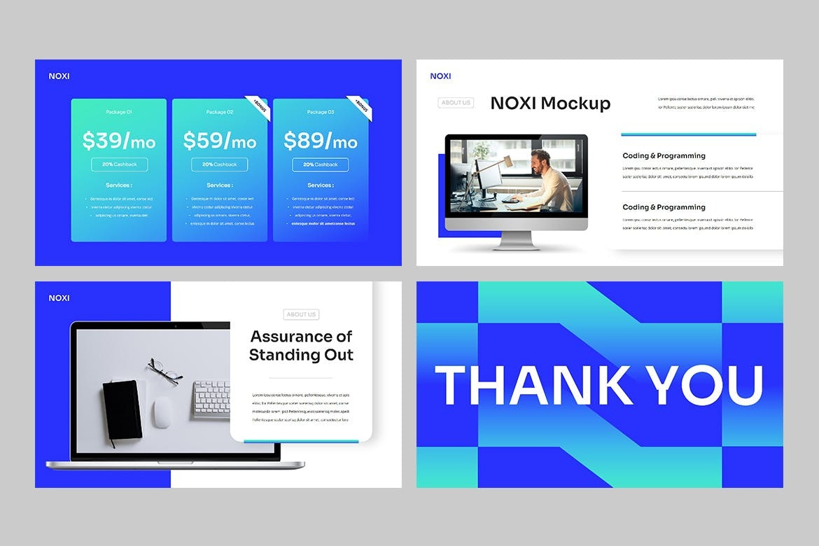 Noxi - Technology/Startup Powerpoint by Deck Genius on Dribbble