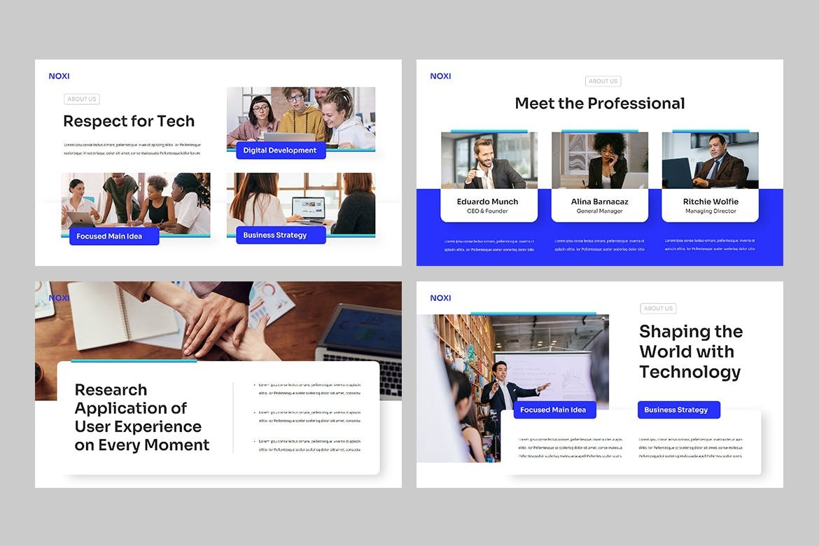 Noxi - Technology/Startup Powerpoint by Deck Genius on Dribbble