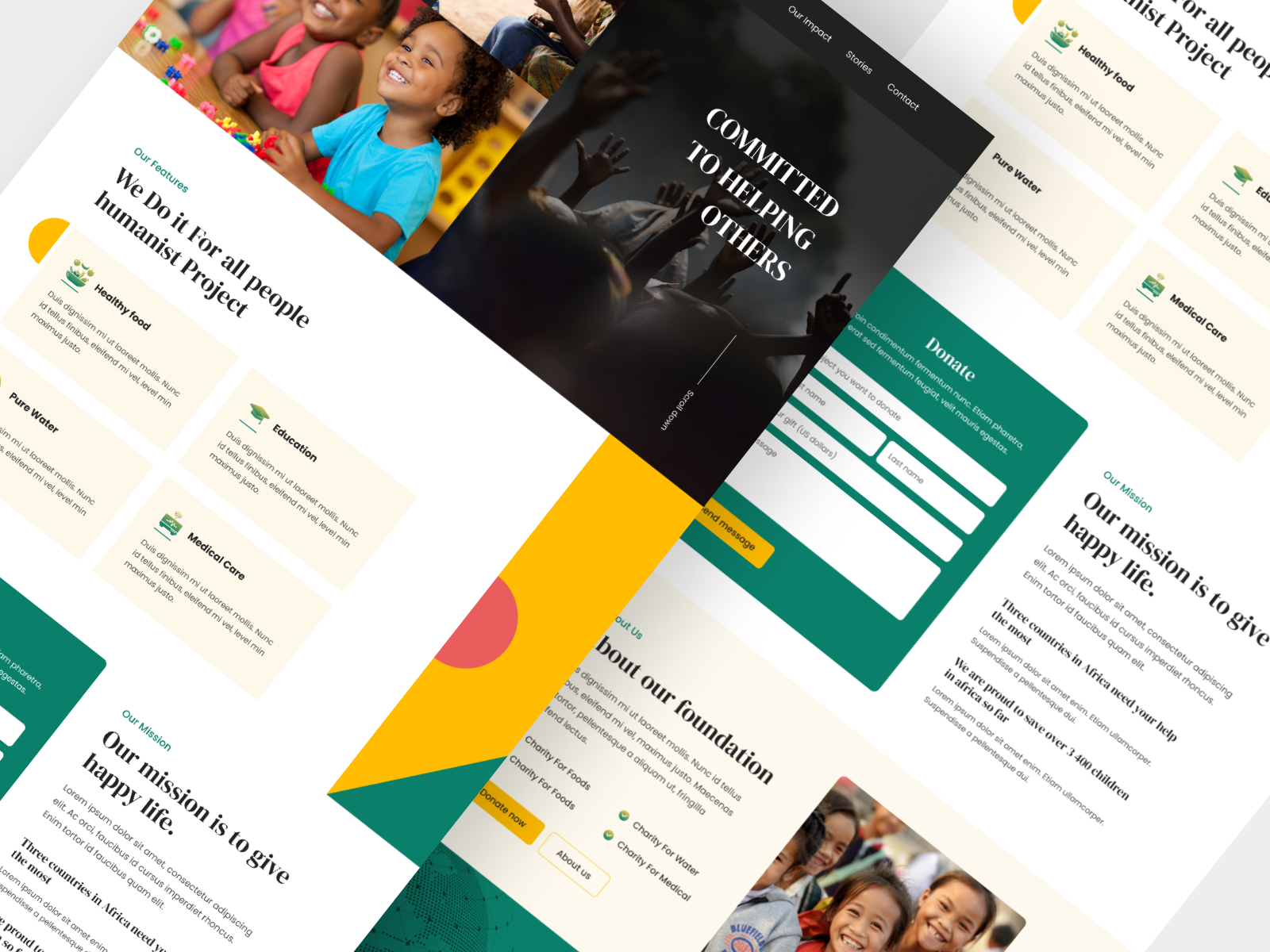 Donation landing page Design by Sharmin Akter Diti on Dribbble