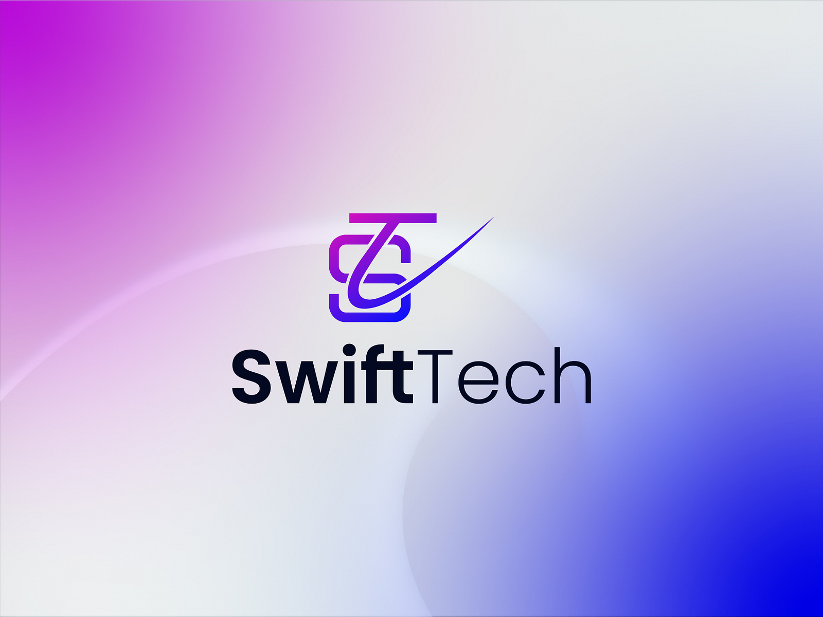 S T logo, SwiftTech logo design by Rafiz Studio on Dribbble