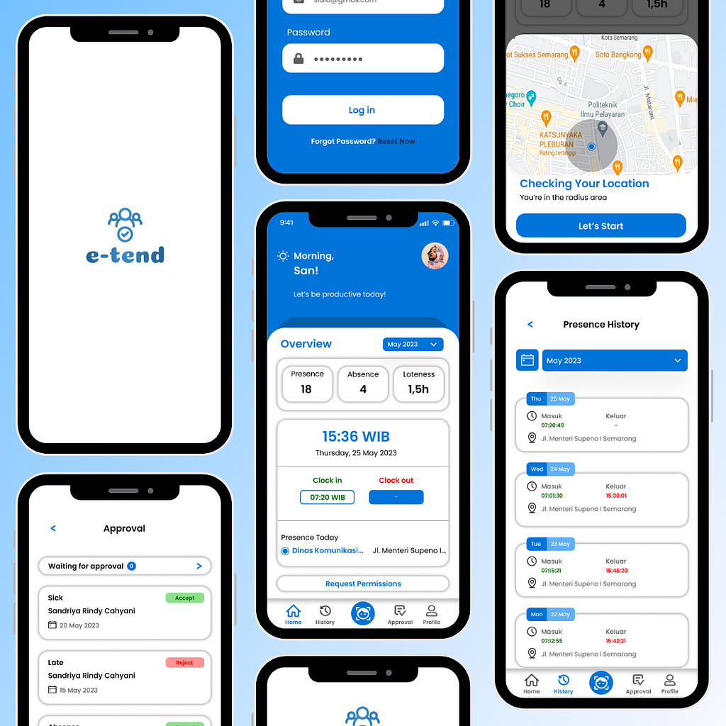 Attendance Application Ui Mobile By Putri Mevia On Dribbble