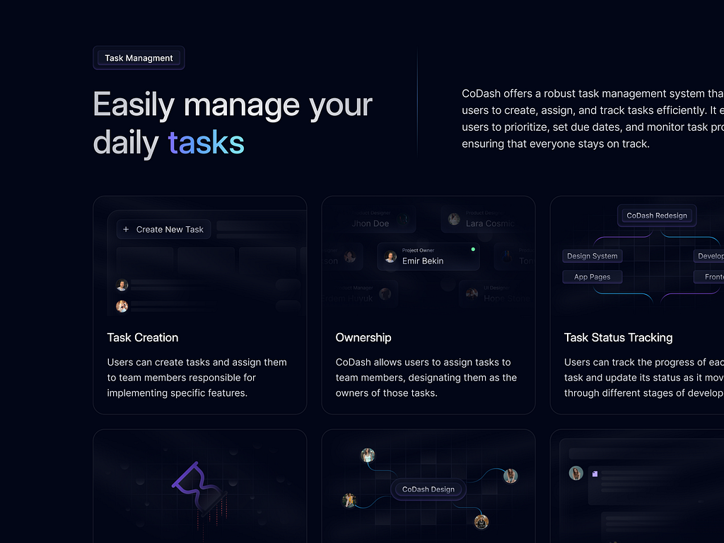 Dark Mode Cards Section 🌑 by Emir Bekin on Dribbble