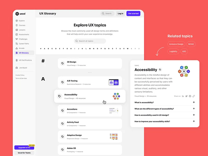Browse thousands of Glossary images for design inspiration | Dribbble