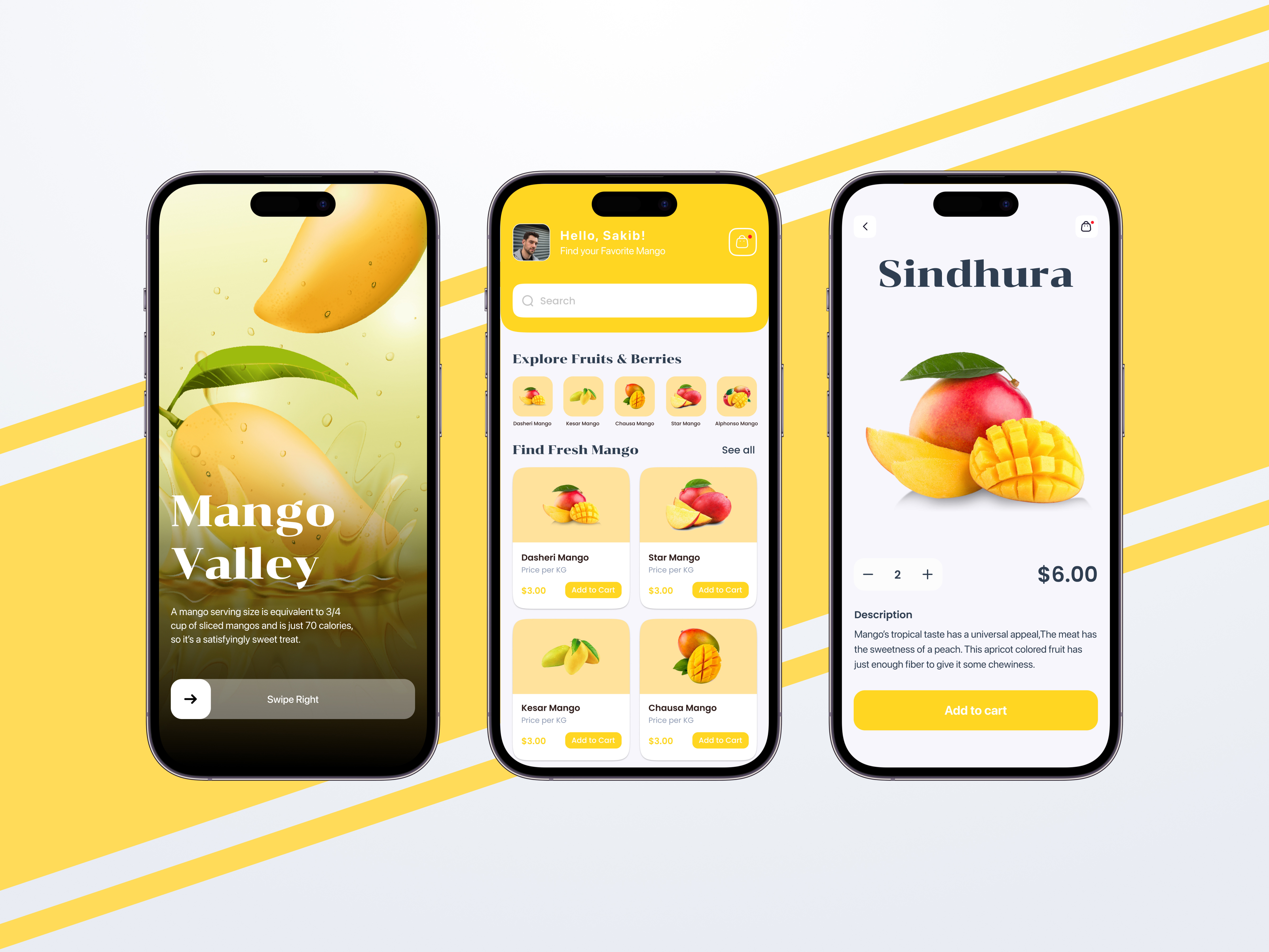 Mango Fruits App UI Design by Sakib Al Hasan on Dribbble
