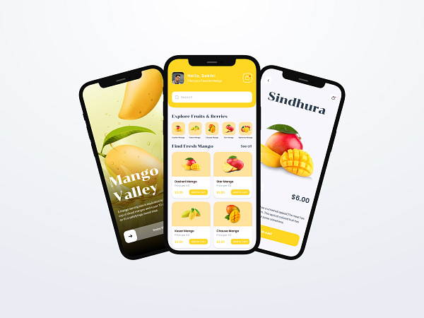 Mango Fruits App UI Design by Sakib Al Hasan on Dribbble