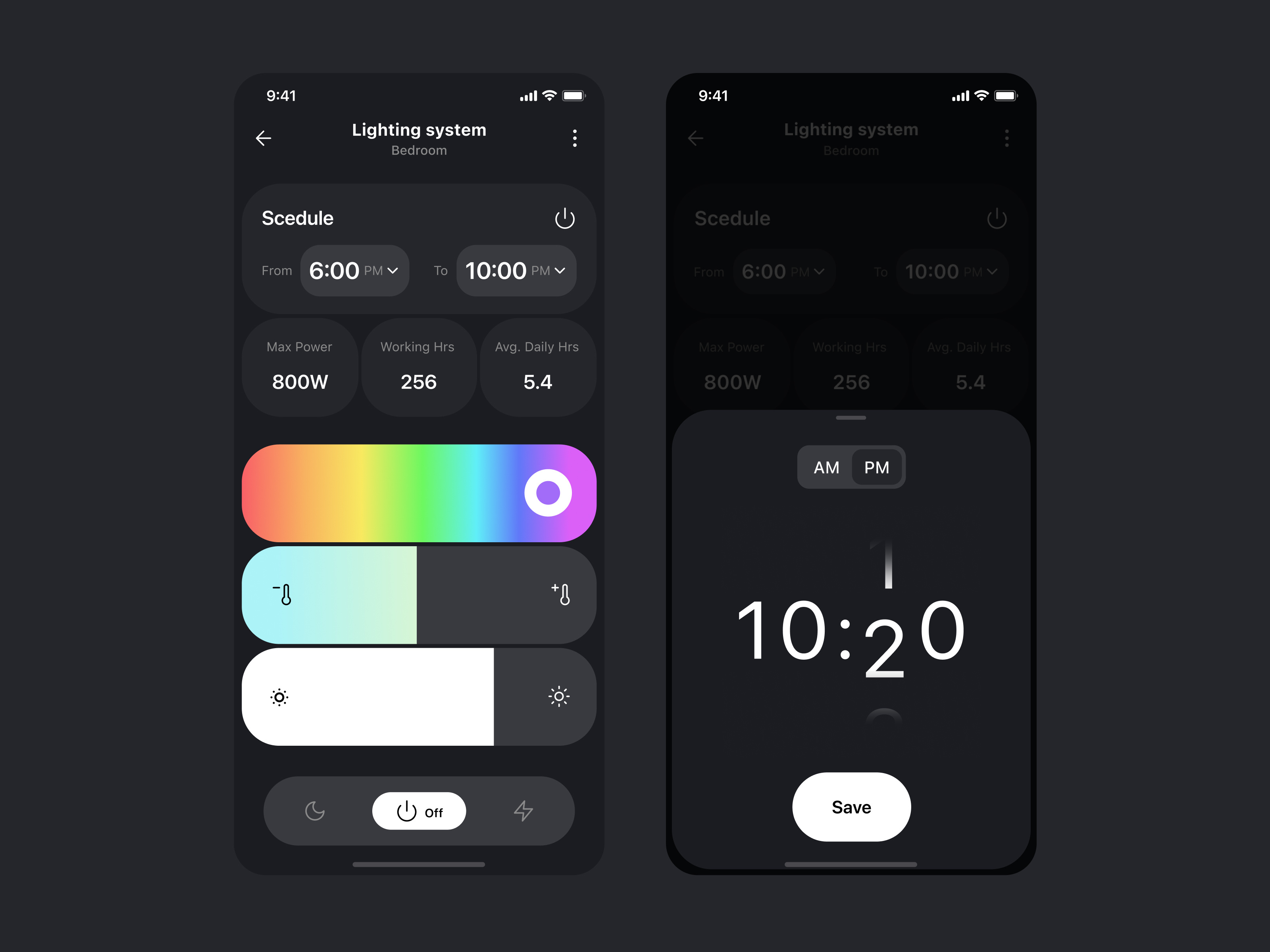 Smart home mobile app interaction by Taras Migulko for Emote on Dribbble