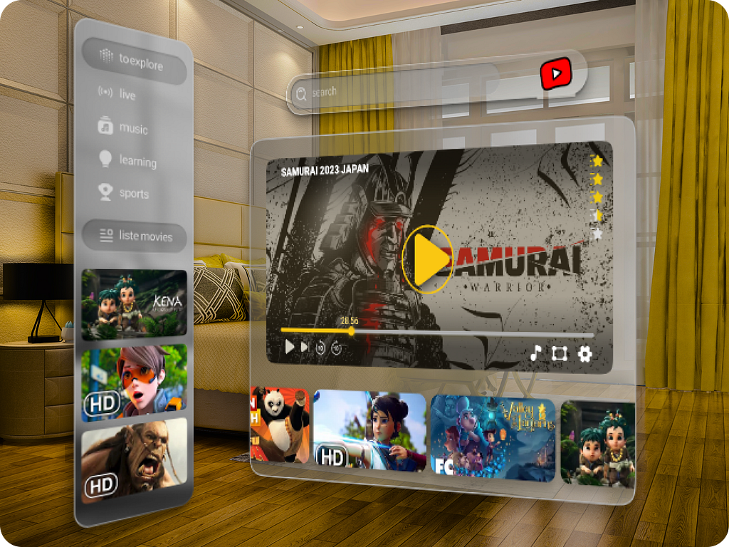 movie - Apple Vision Pro Spatial Animation Dashboard UI by seyyed_uix on Dribbble