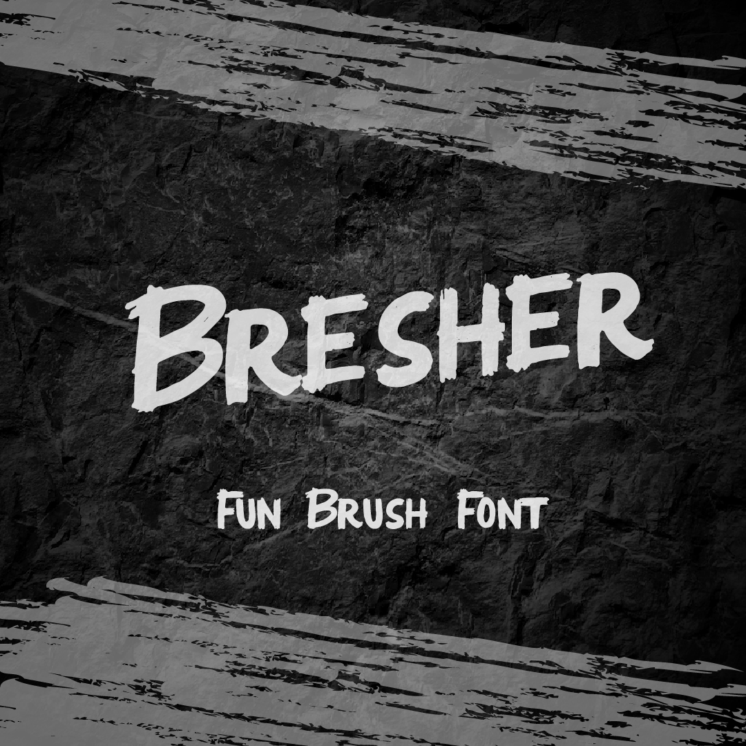 Bresher Font by Aji Pebriana on Dribbble
