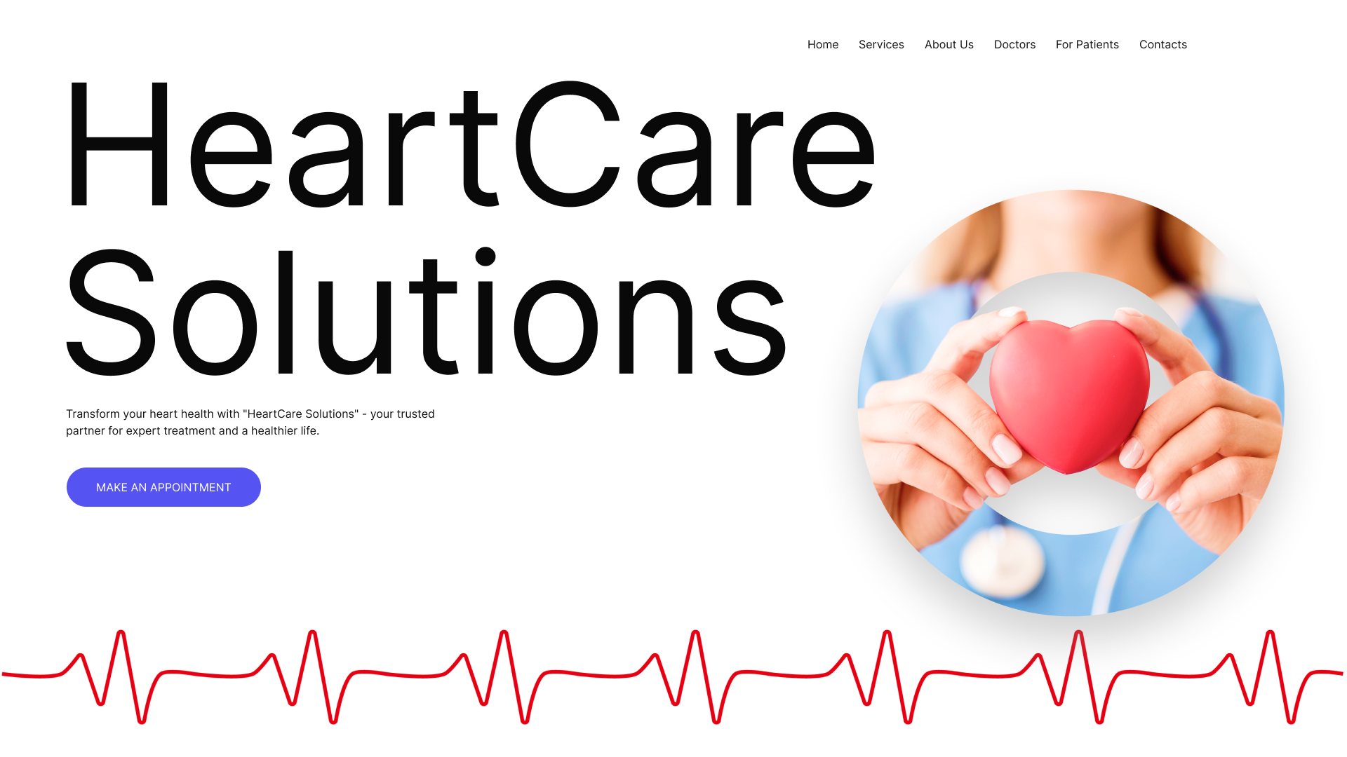 WEB UI Cardiology Heart by Tatyana on Dribbble