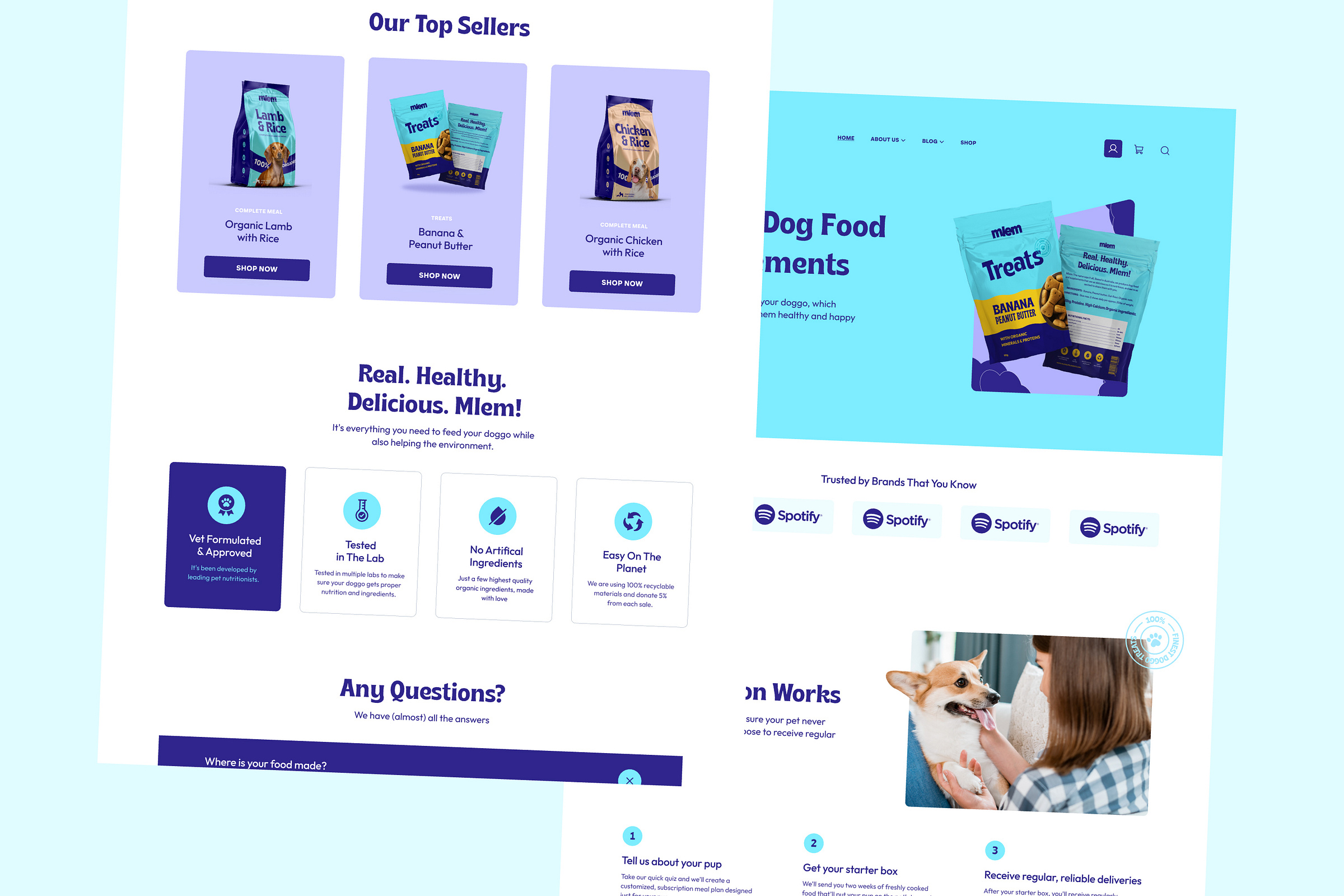 Mlem - Dogs Website Design UI/UX by Insigniada - Branding Agency on ...