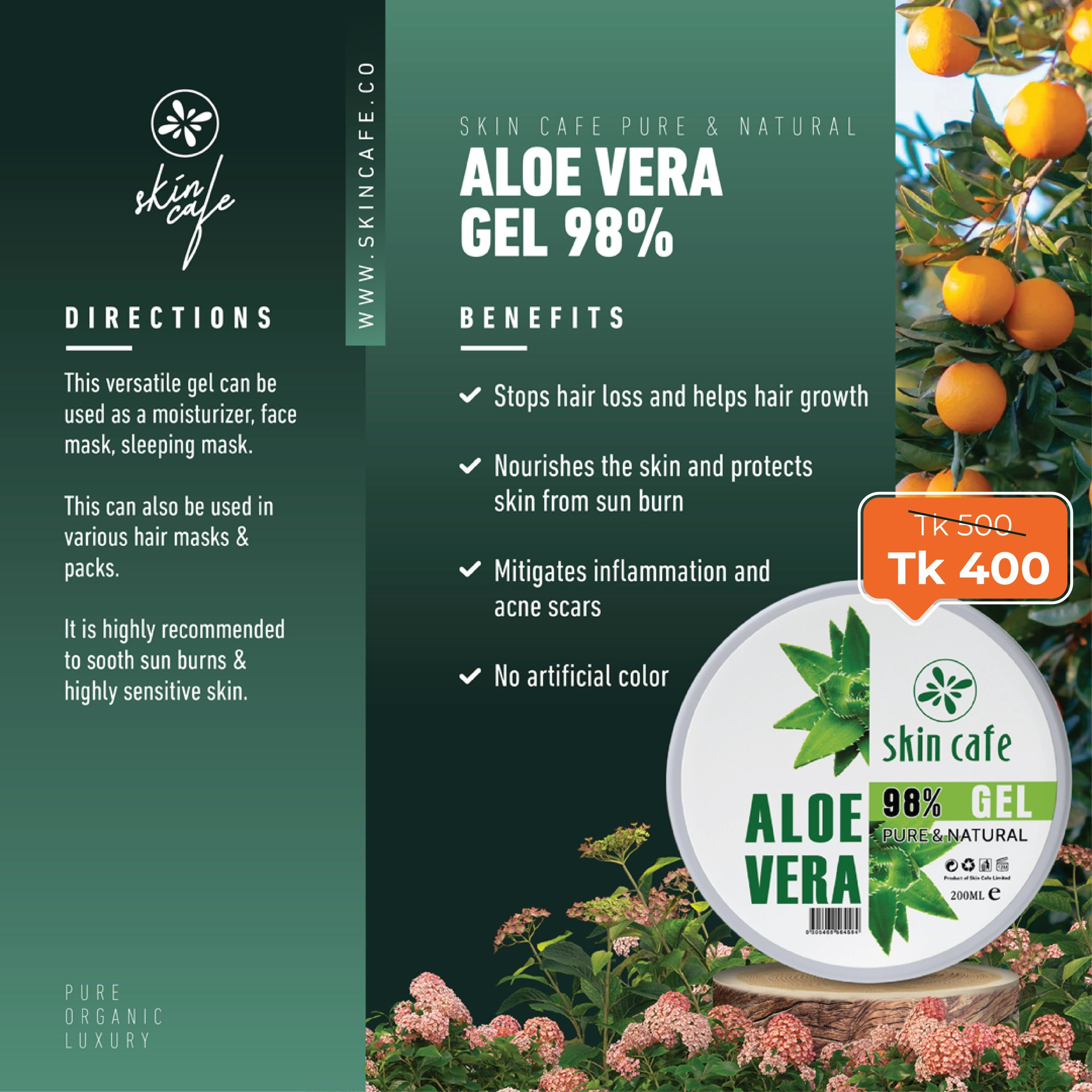 Skin Cafe Aloe Vera Gel by Zahid Hasan on Dribbble