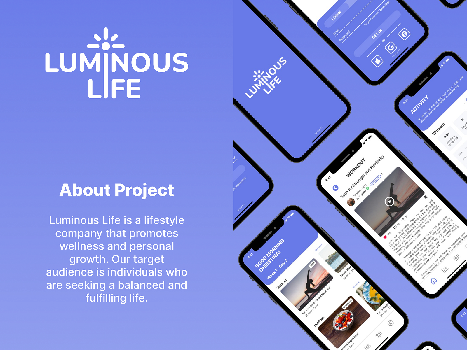 Luminous Life UI/UX Wellness App Design by Ryan Khoo on Dribbble