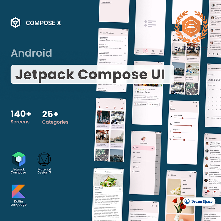 ComposeX - Android Jetpack Compose UI by Muslim Sidiq on Dribbble