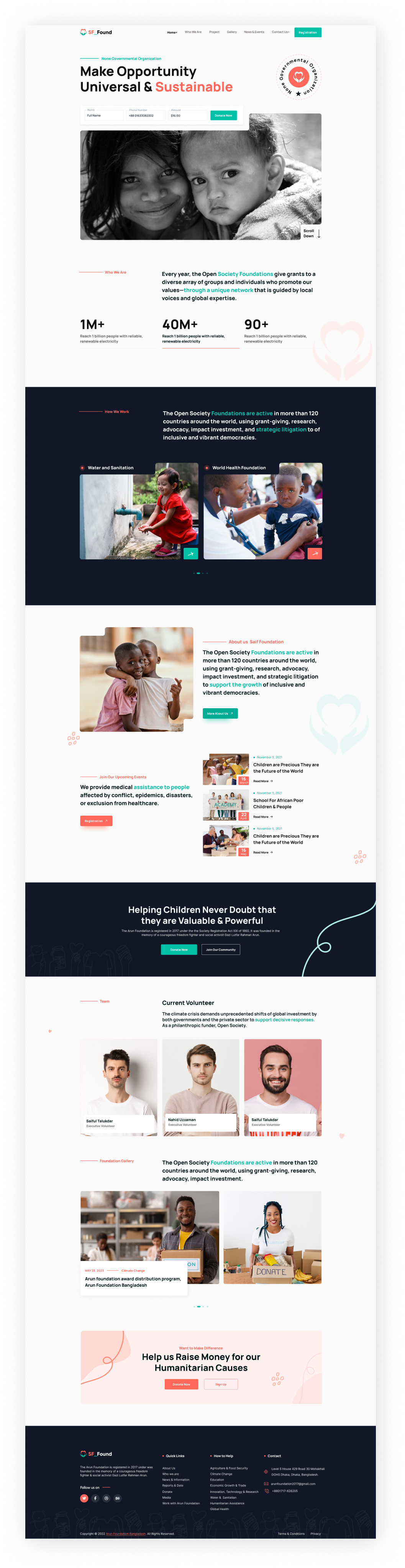 Donation Website Landing Page | UIUX| Figma by Saiful Talukdar on Dribbble