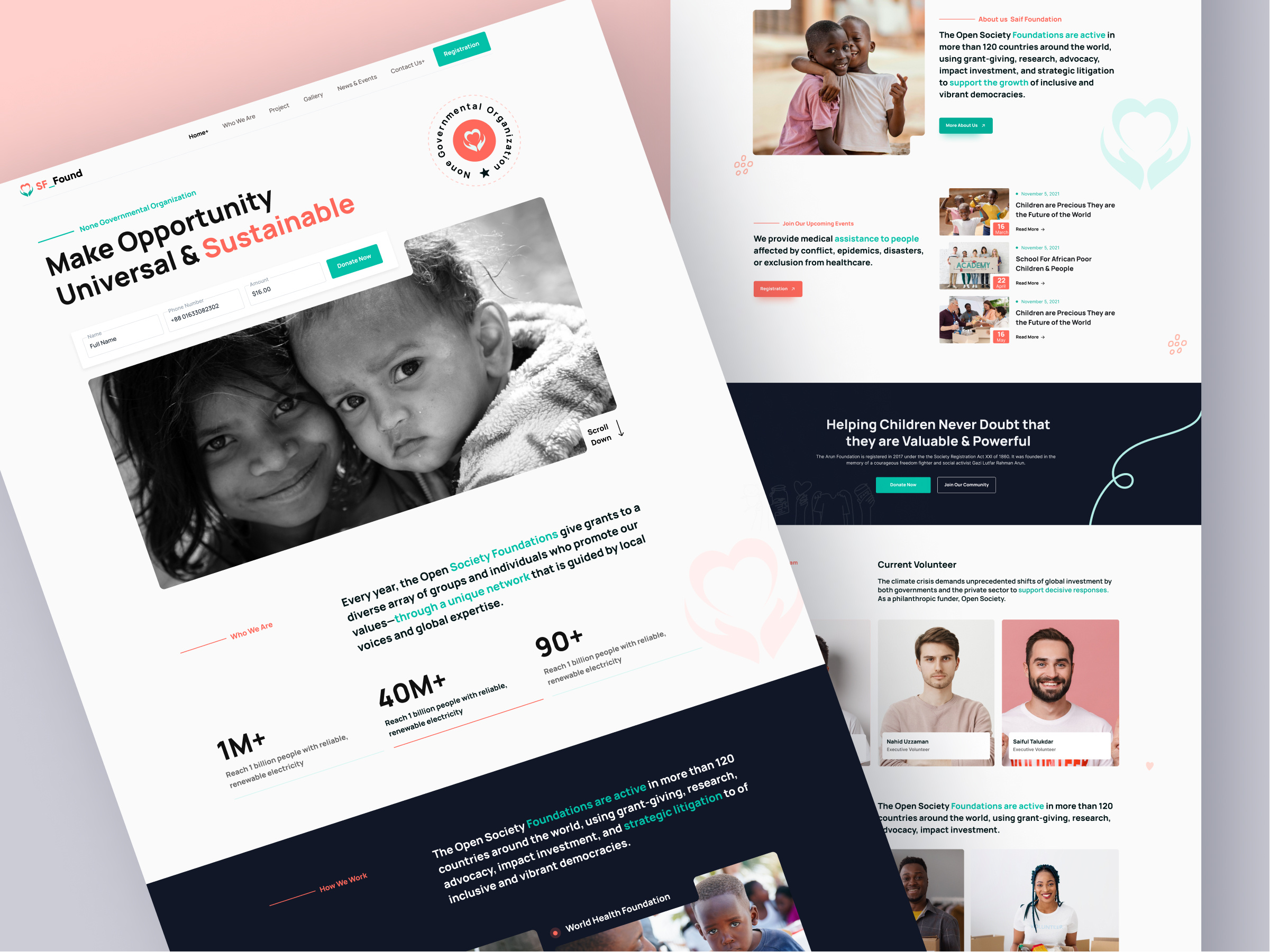 Donation Website Landing Page | UIUX| Figma by Saiful Talukdar on Dribbble