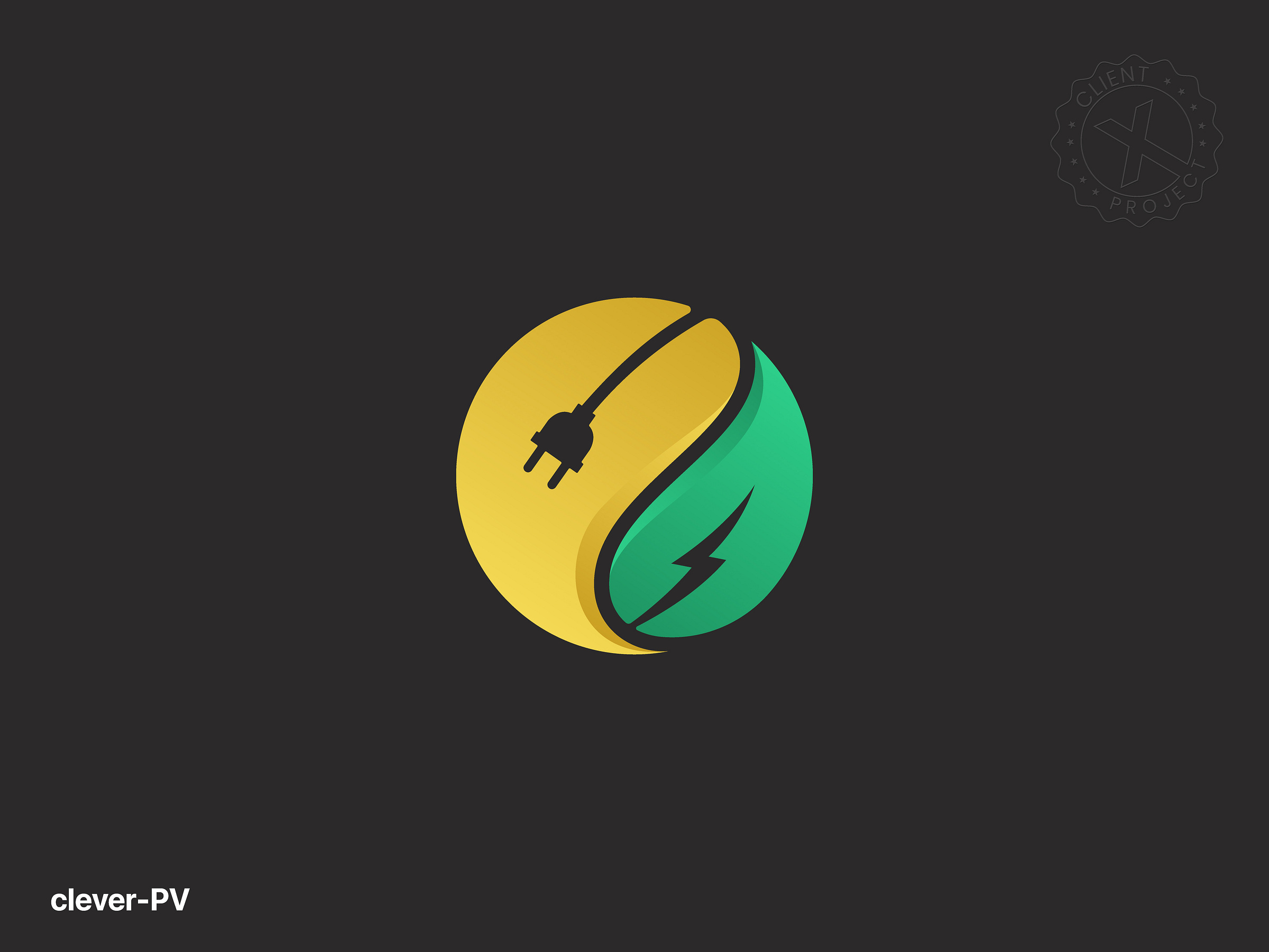 Clever-PV | Leaf logo | Plug Logo | Solar Logo by Ak Shazu on Dribbble