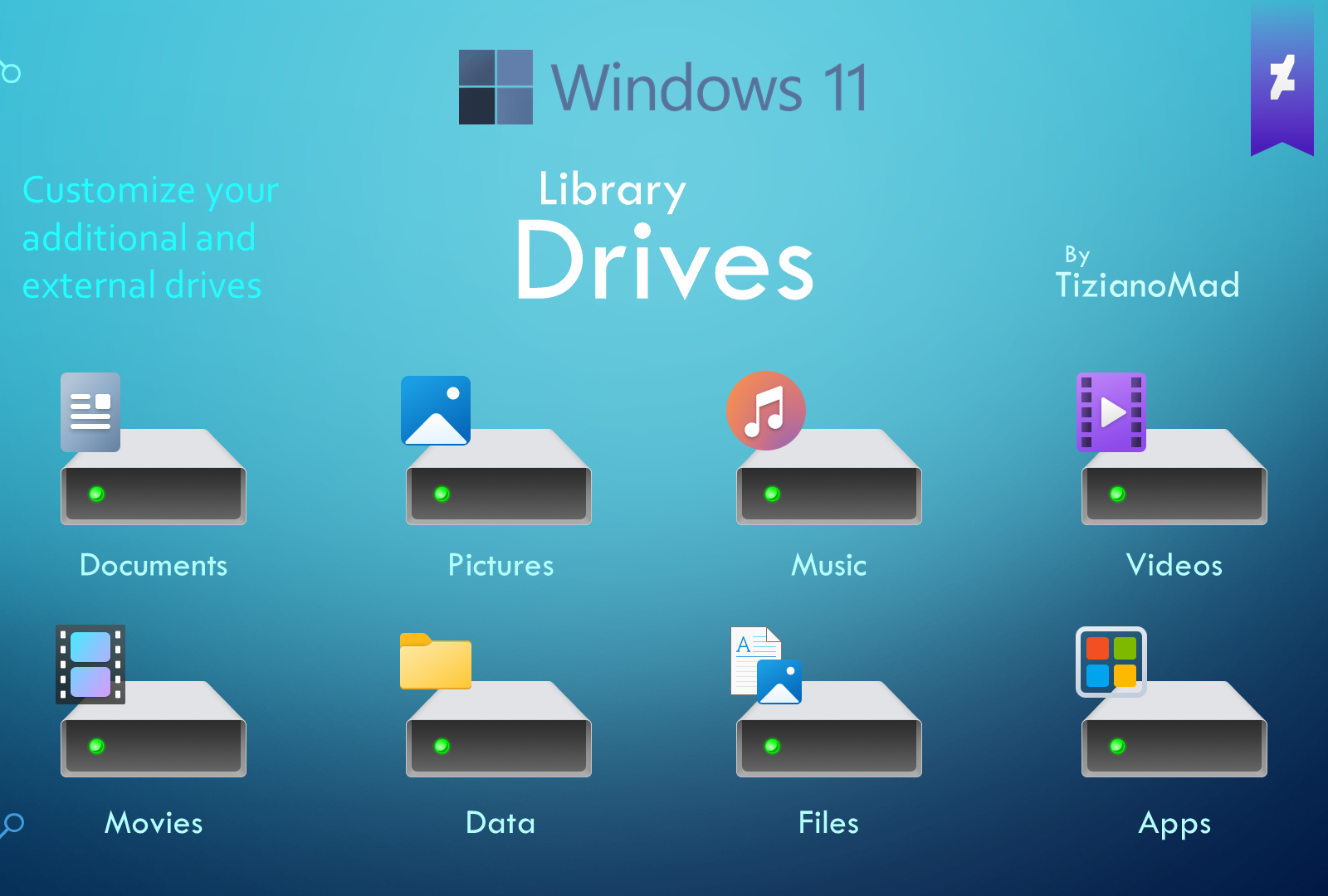 Windows 11 Library Drives Icons By Alex Tiziano On Dribbble