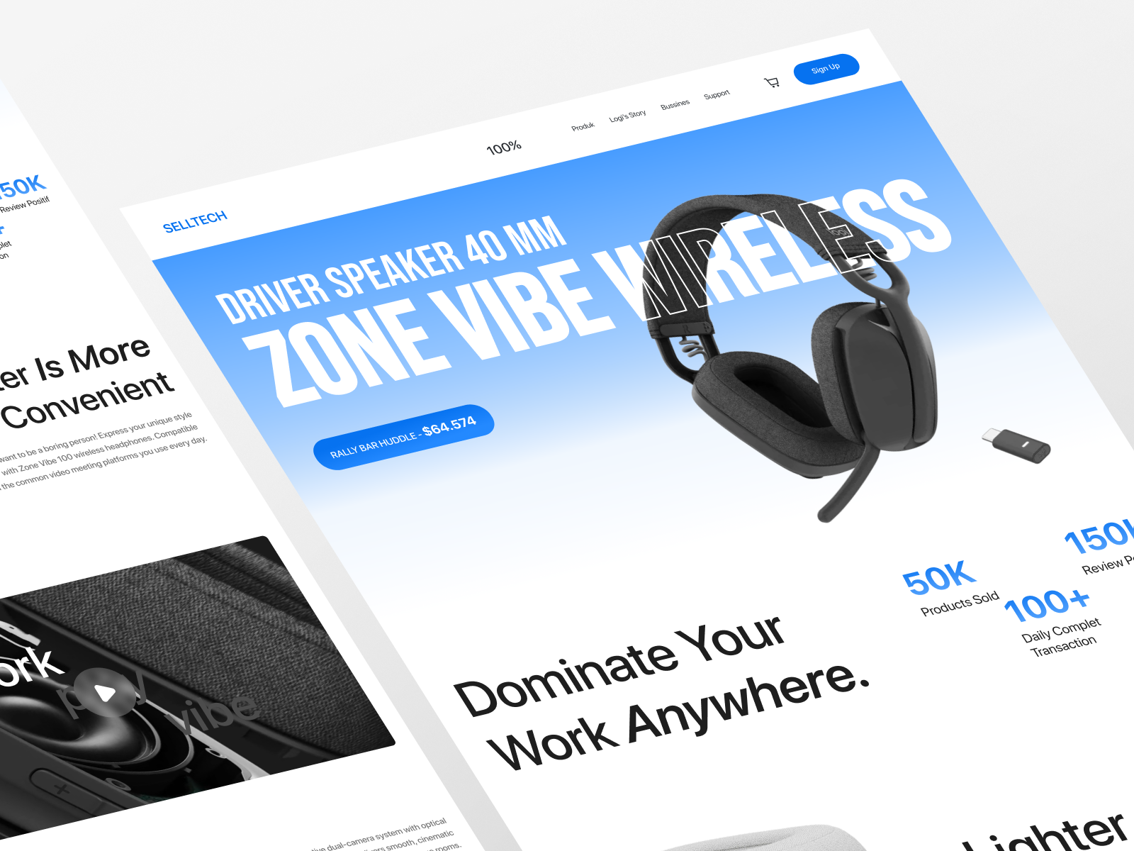 Selltech - Landing Page by Ahmad Efendi 💦 for Waffle Space on Dribbble