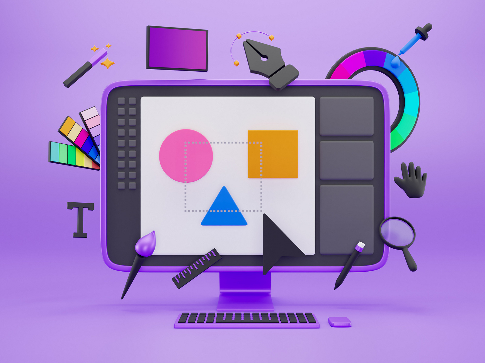 Design World - 3D illustration by DigitalApes on Dribbble