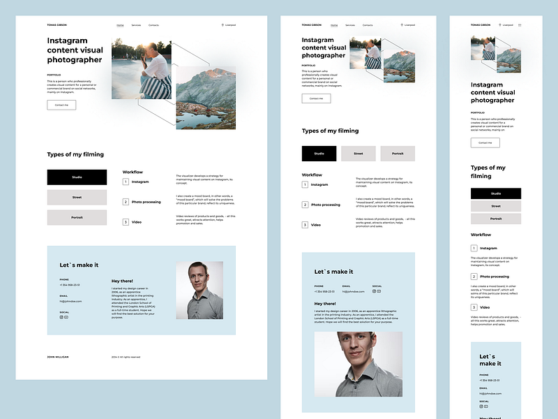 Photographer Website designs, themes, templates and downloadable ...