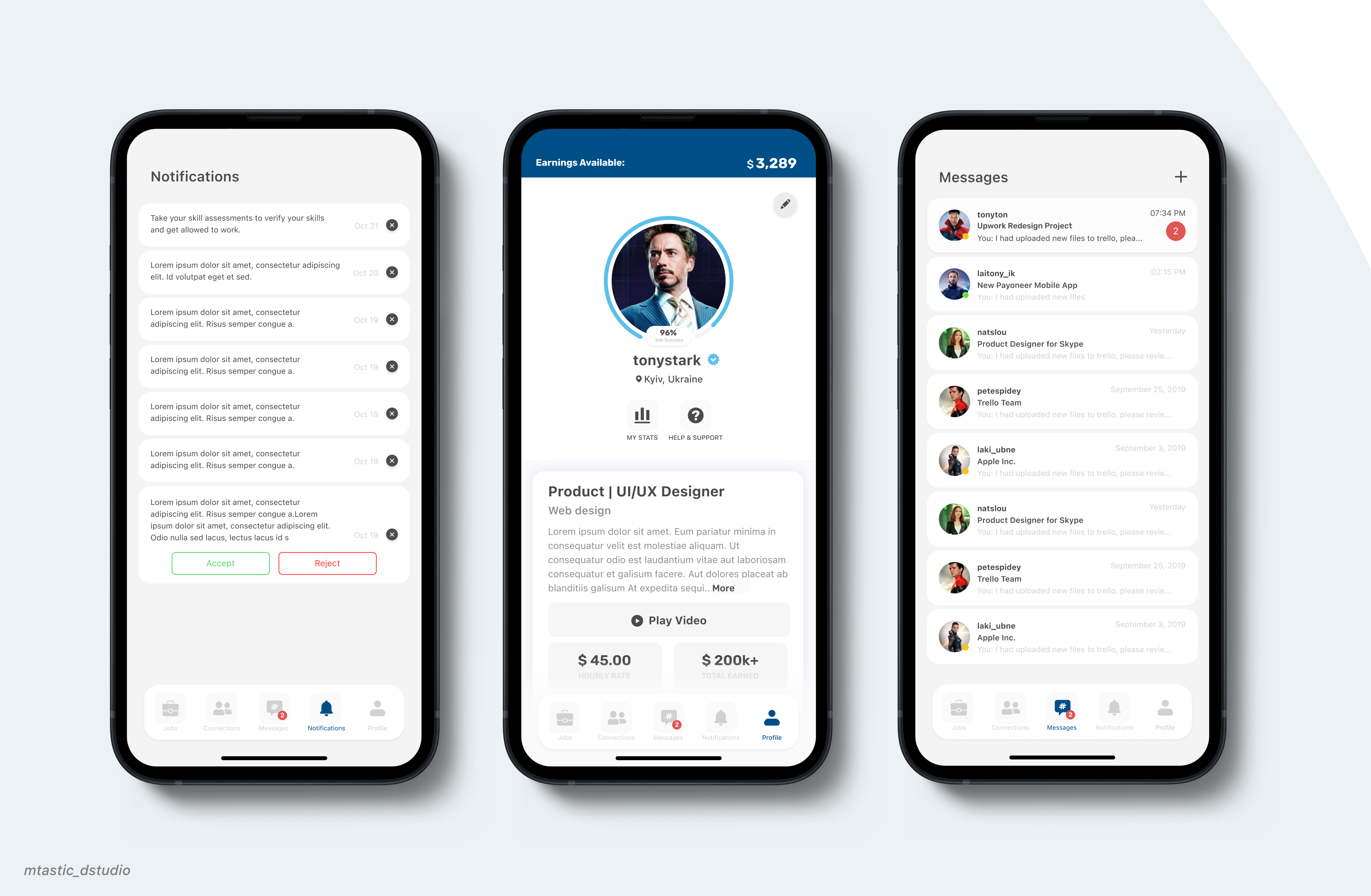 Freelancing mobile app UX UI design by Maria Ashfaq on Dribbble