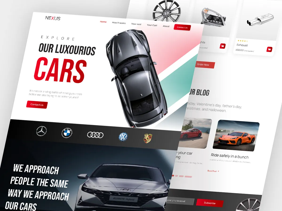 Automotive Landing Page designs, themes, templates and downloadable ...