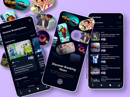 News App UI designs, themes, templates and downloadable graphic ...
