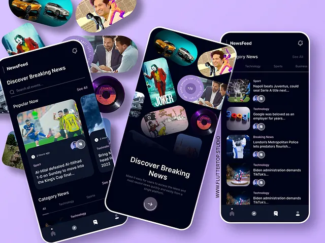 News App UI designs, themes, templates and downloadable graphic ...