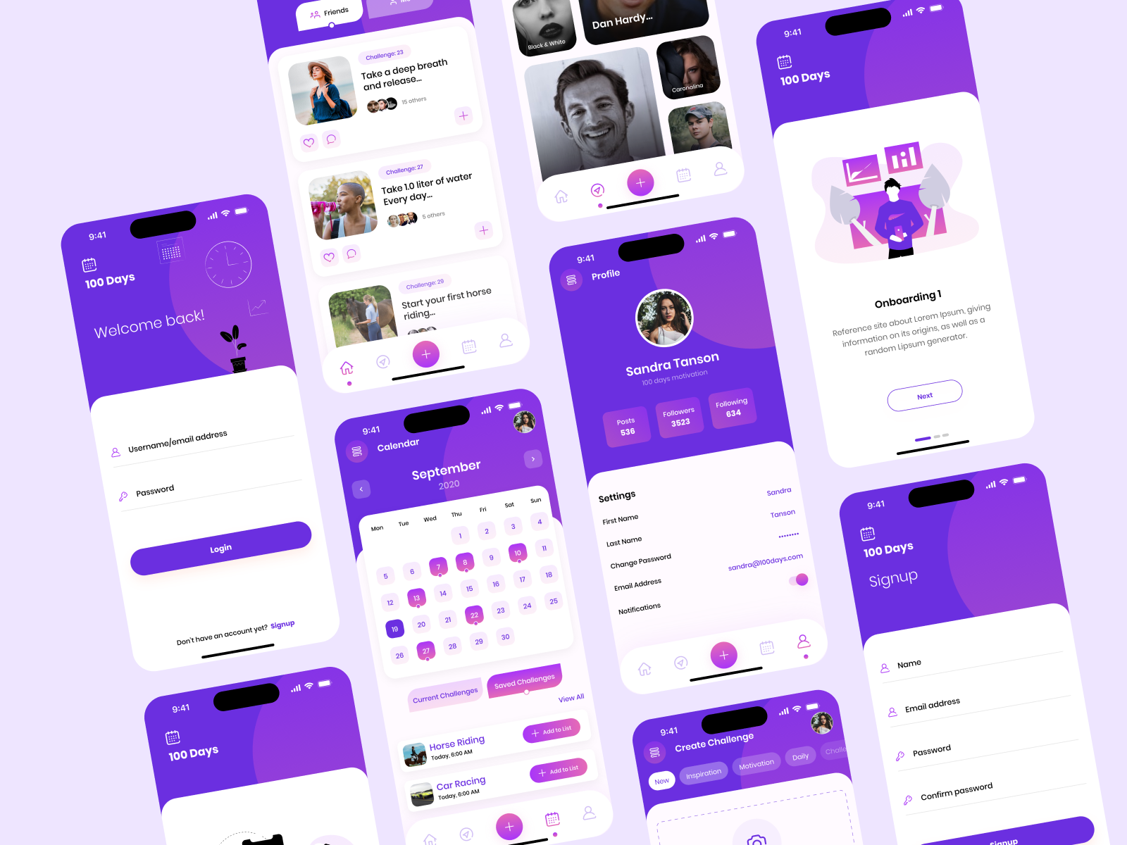 Social Mobile App Design by uixdesignacademy on Dribbble