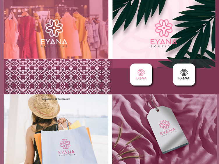 EYANA | Beauty ,Fashion& Boutique logo by Rebeka Sultana on Dribbble