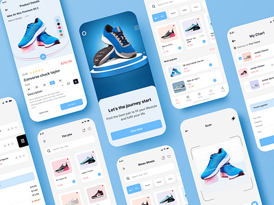 Shoe mobile app design by Saheda akter Shipa for SylGraph on Dribbble