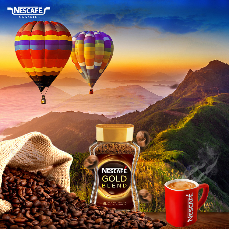 Nescafe Classic ad Poster by Nikhil Pandey on Dribbble