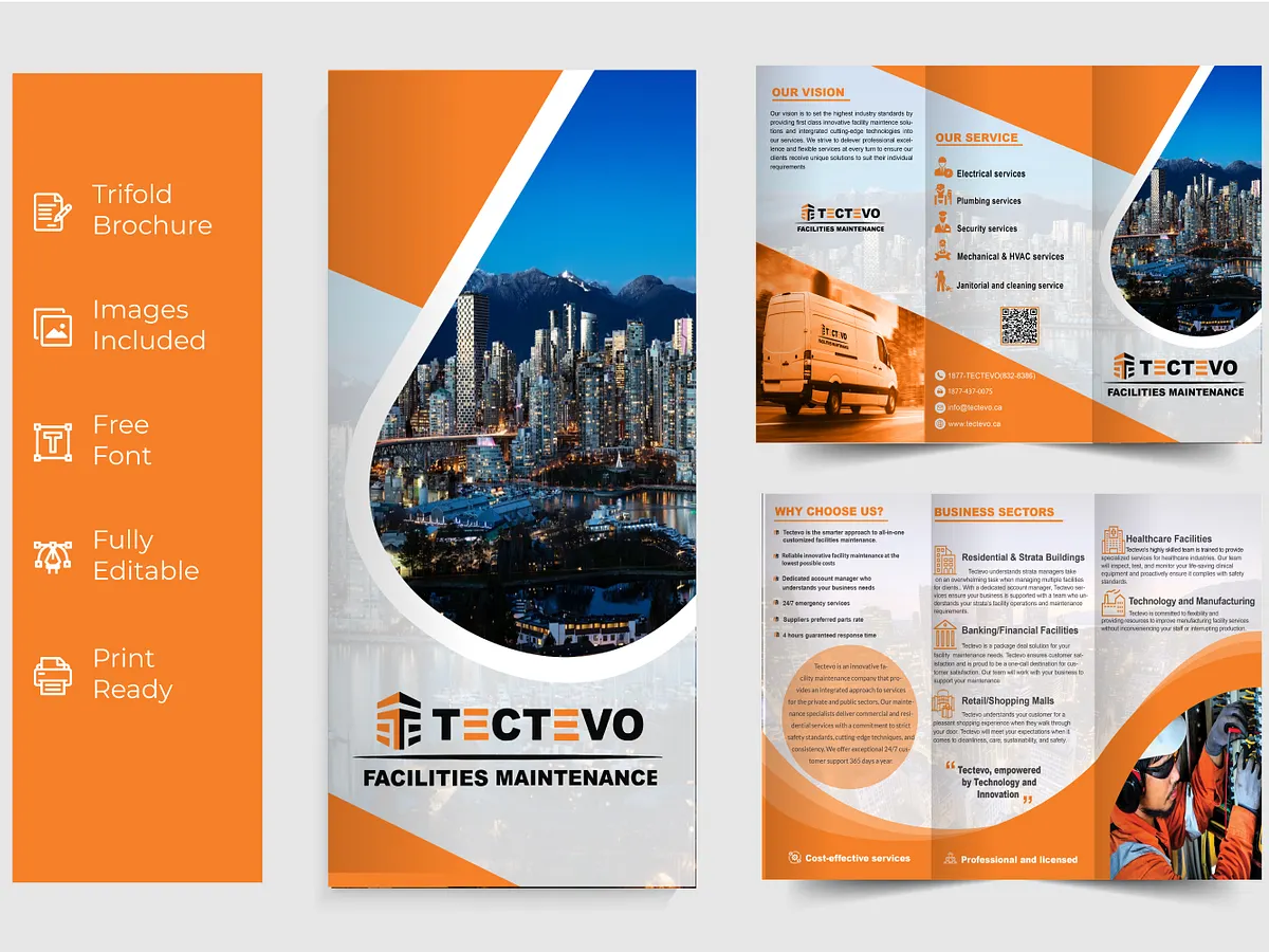 Technology Brochure designs, themes, templates and downloadable graphic ...