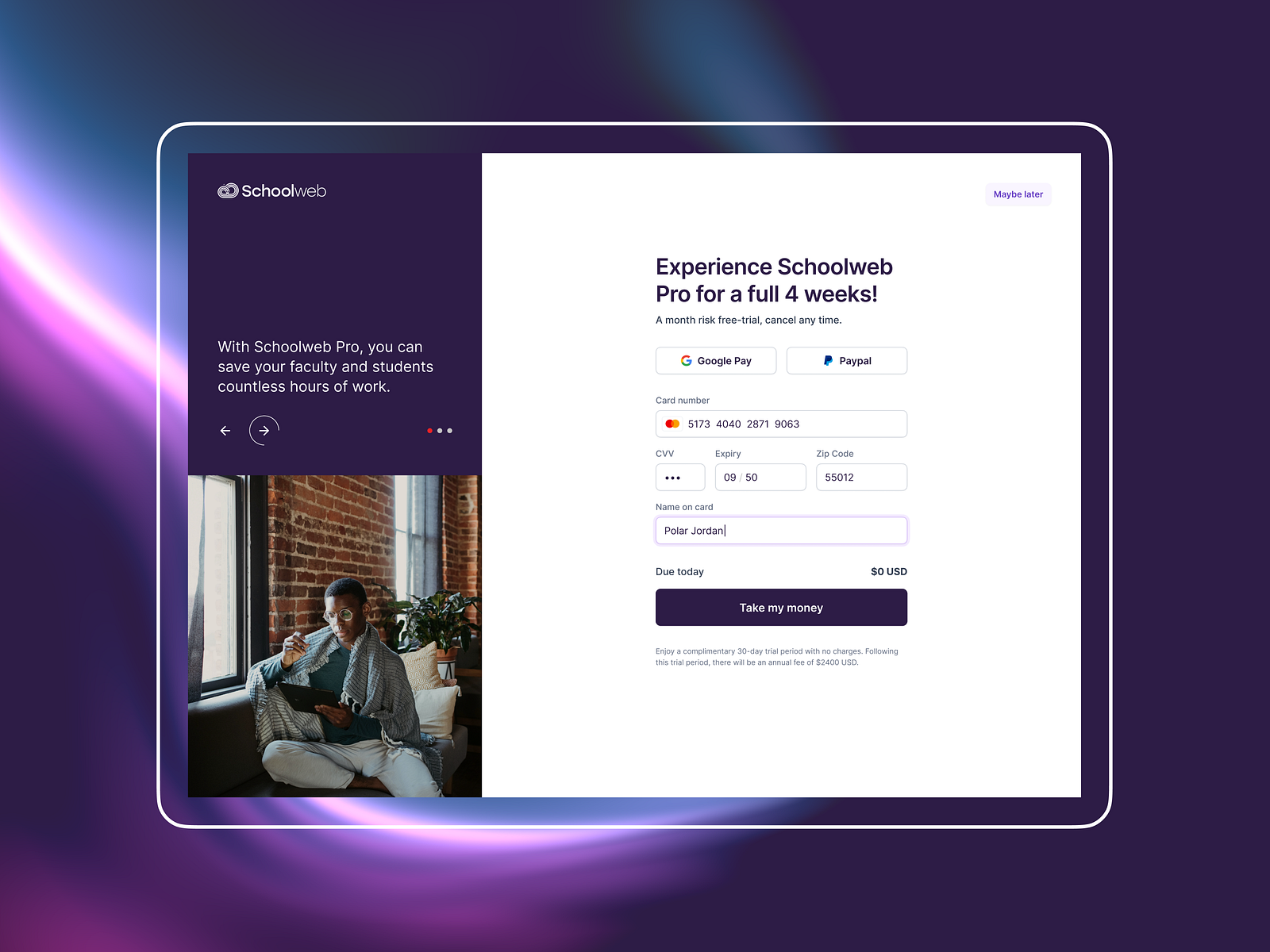Submission for Daily UI challenge (002) Credit Card Checkout by ...