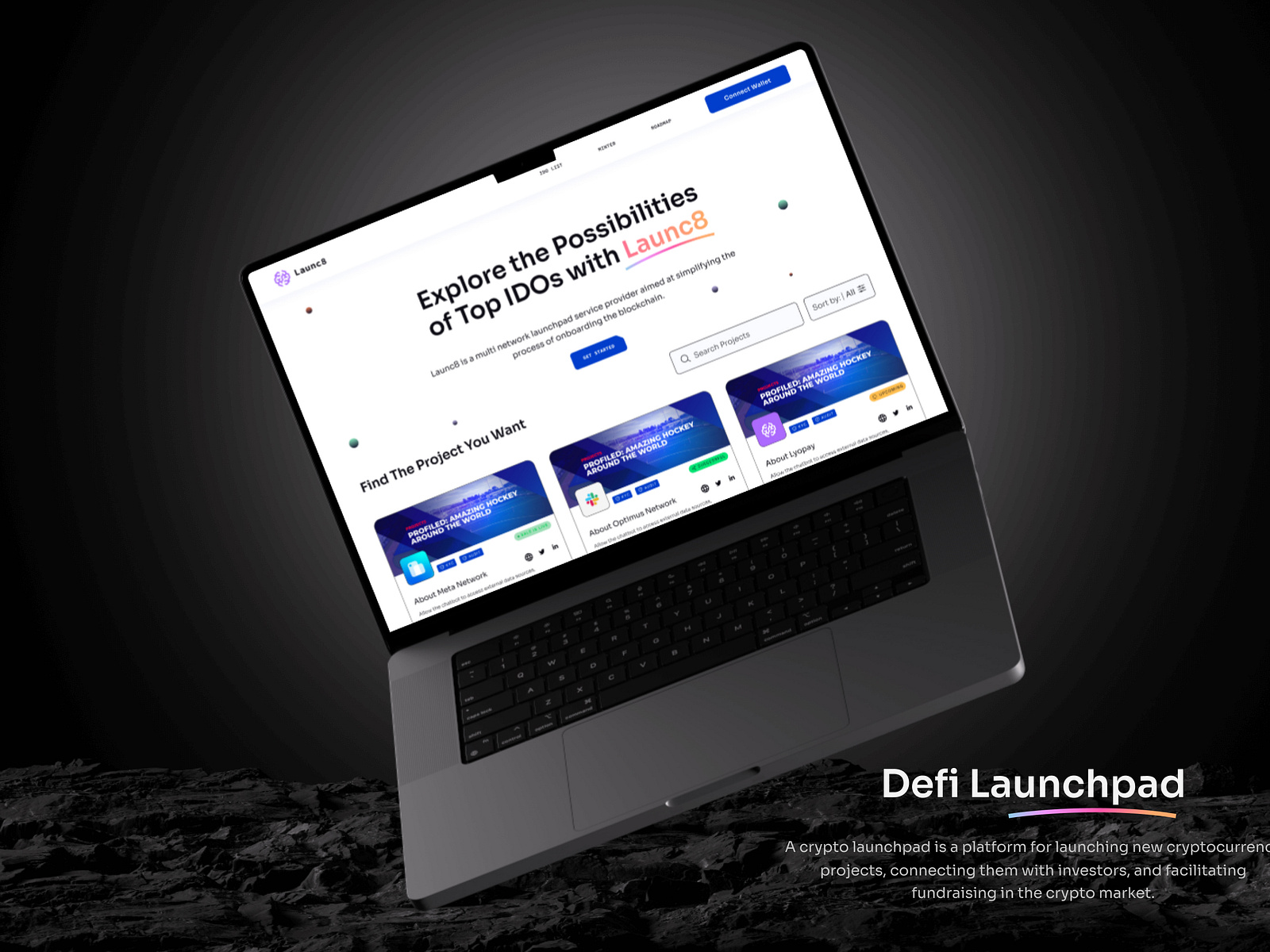 Crypto Project: DeFi Launchpad for Fundraising by Tarek ahmed on Dribbble