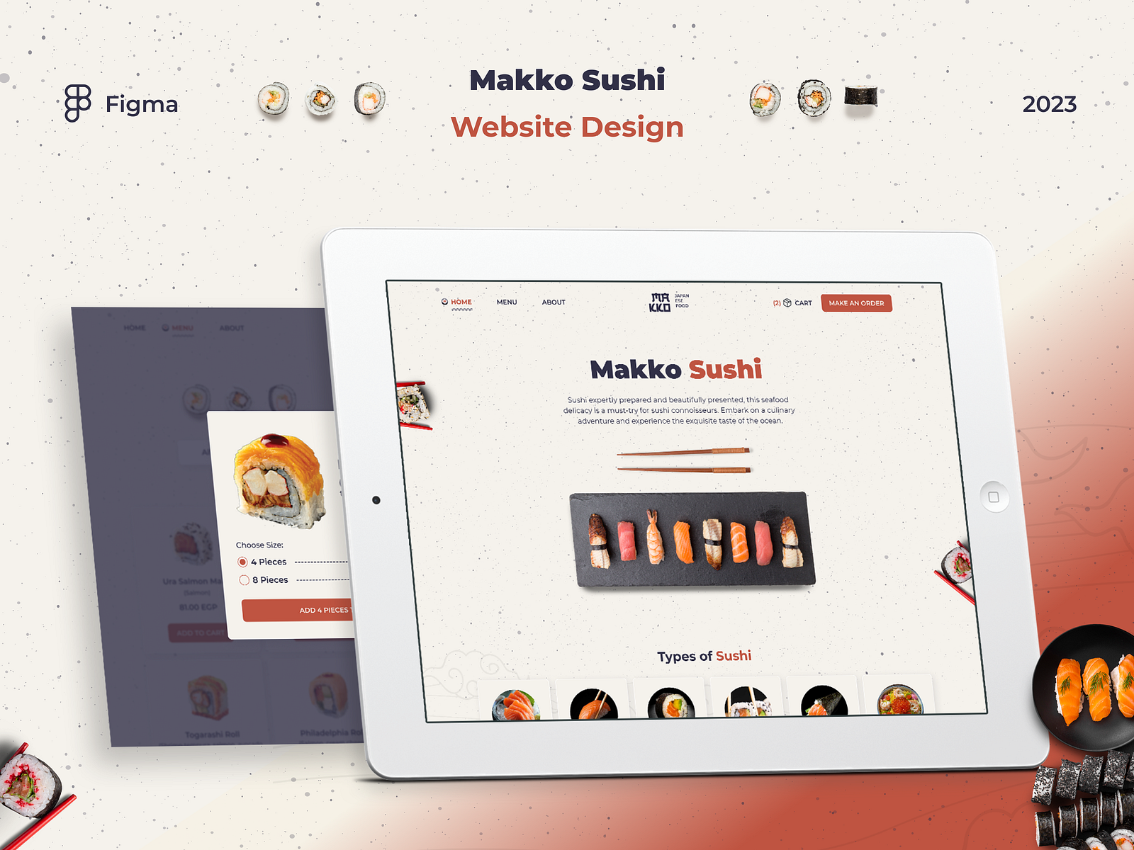 Sushi Website Design by Asmaa Kassim on Dribbble