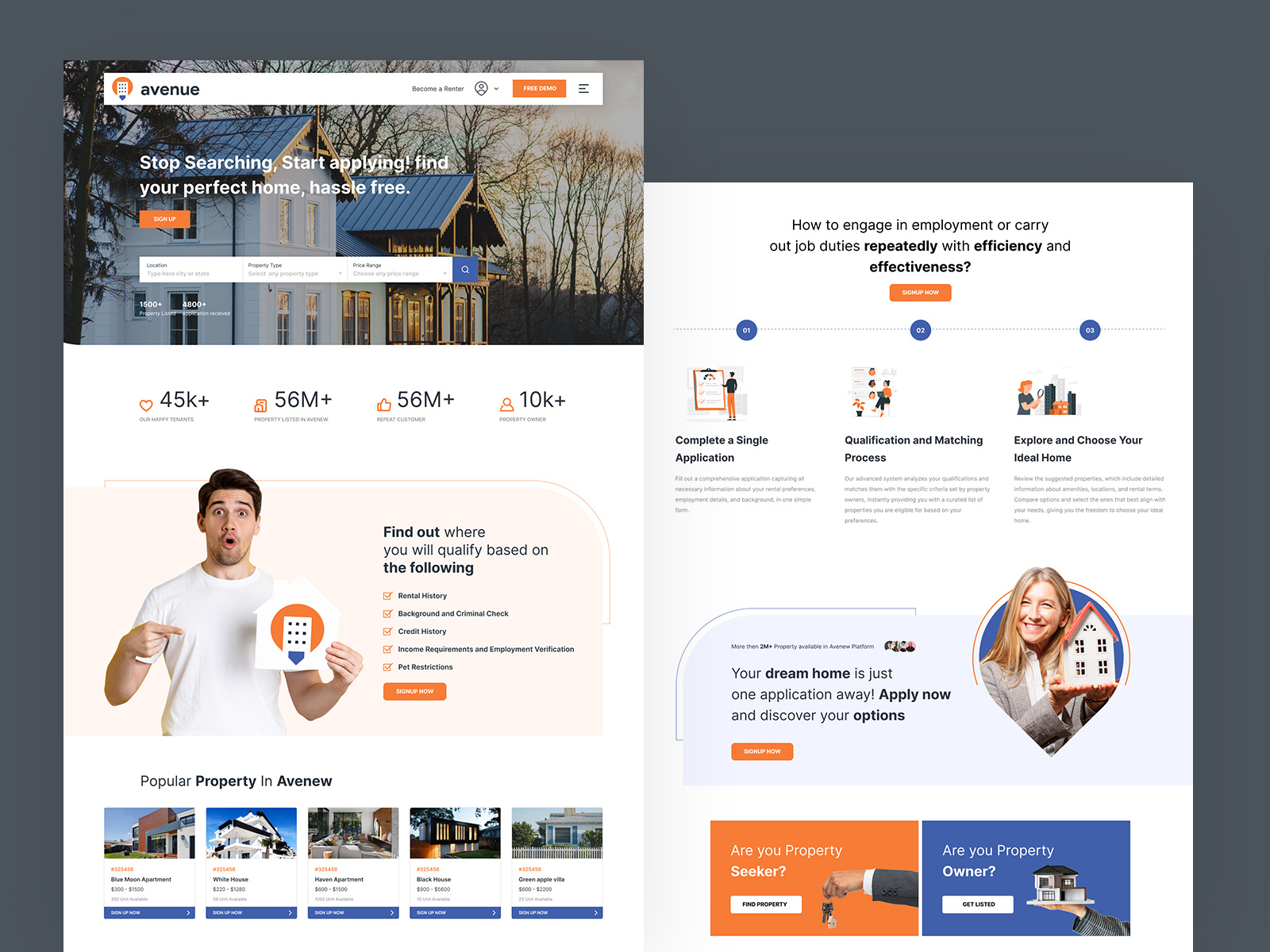Property Rent Platform by Hardik Padaliya on Dribbble
